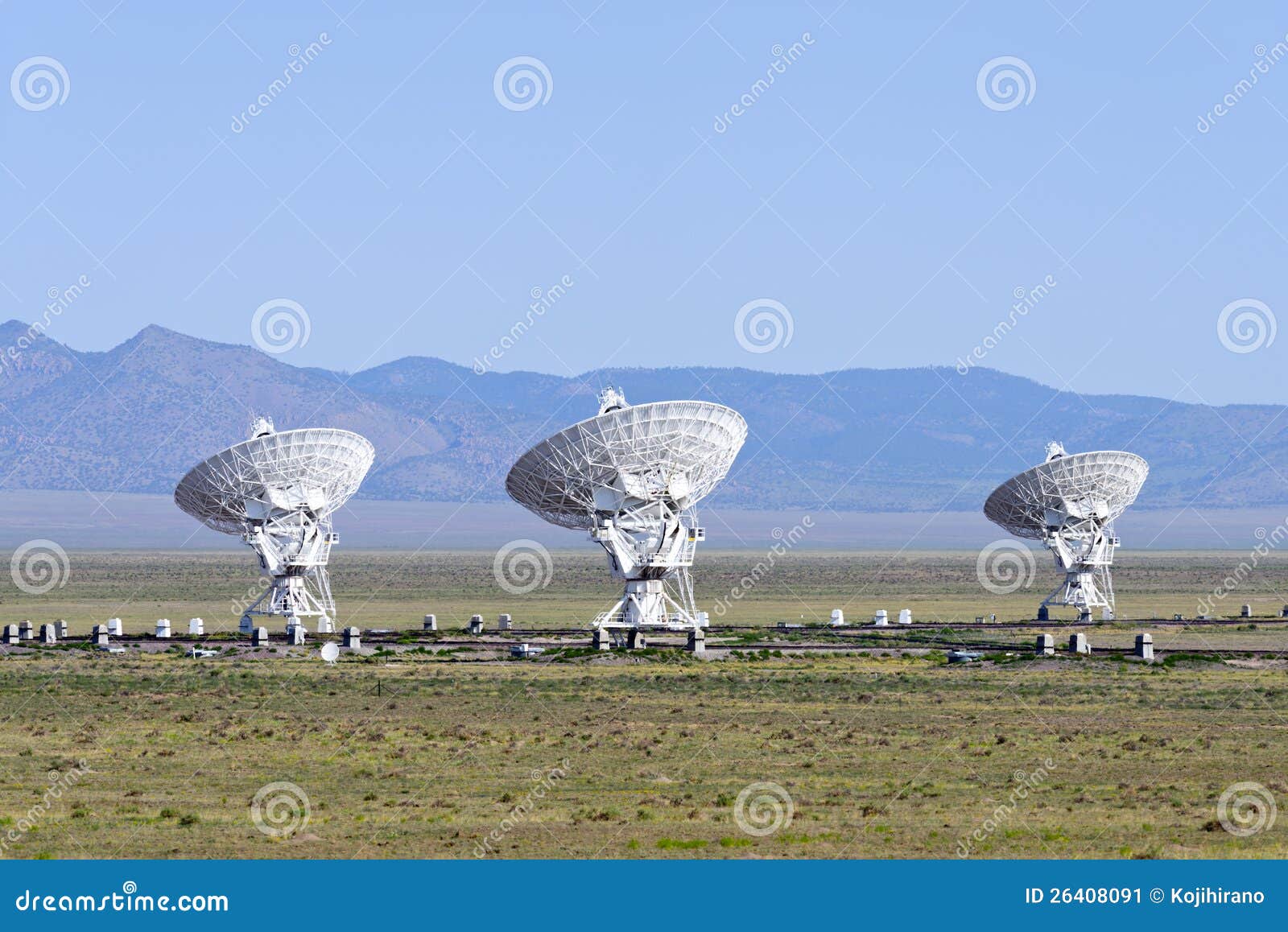 VLA radio telescope stock image. Image of radio, equipment - 26408091