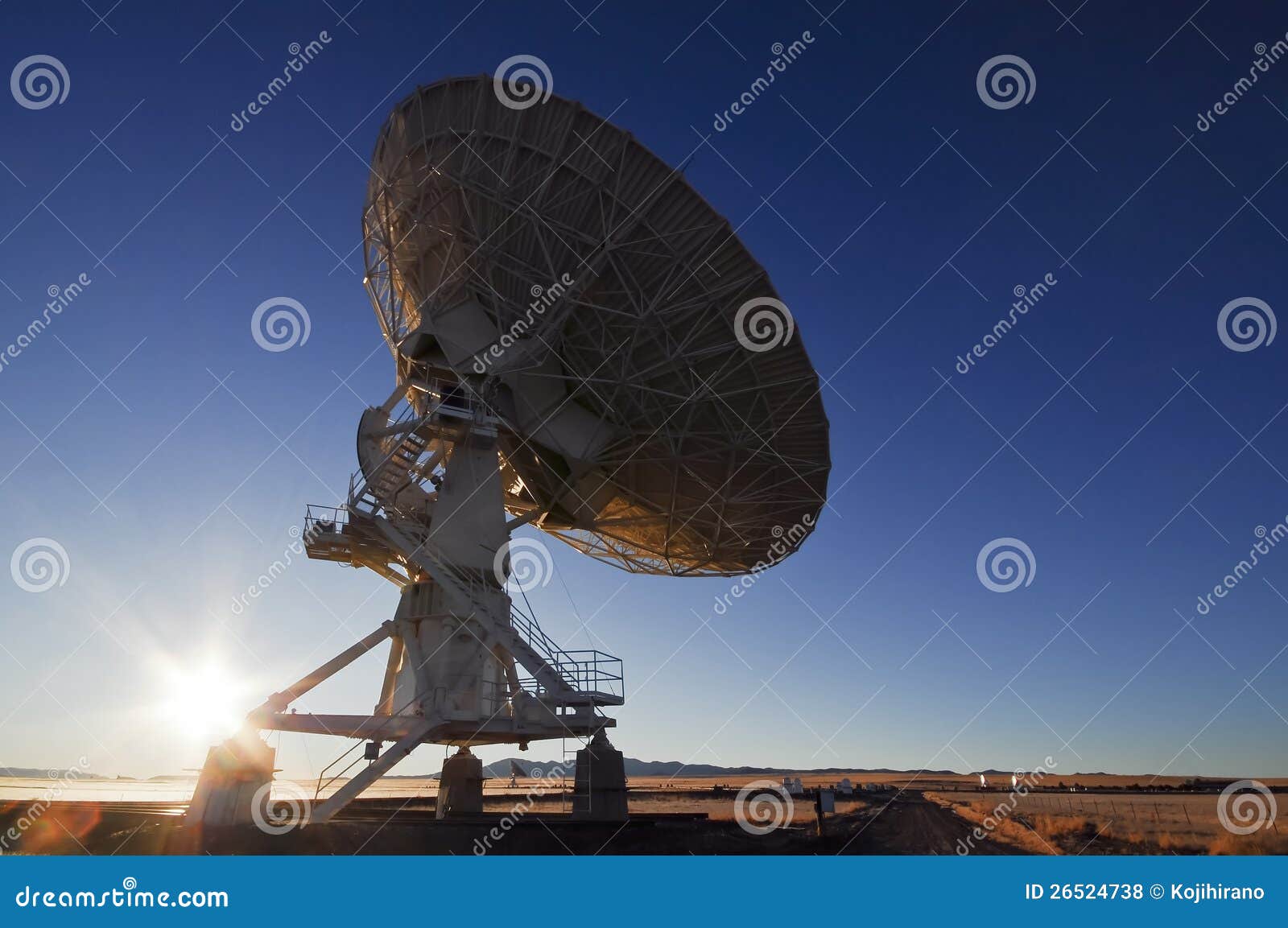 VLA radio telescope stock photo. Image of observatory - 26524738