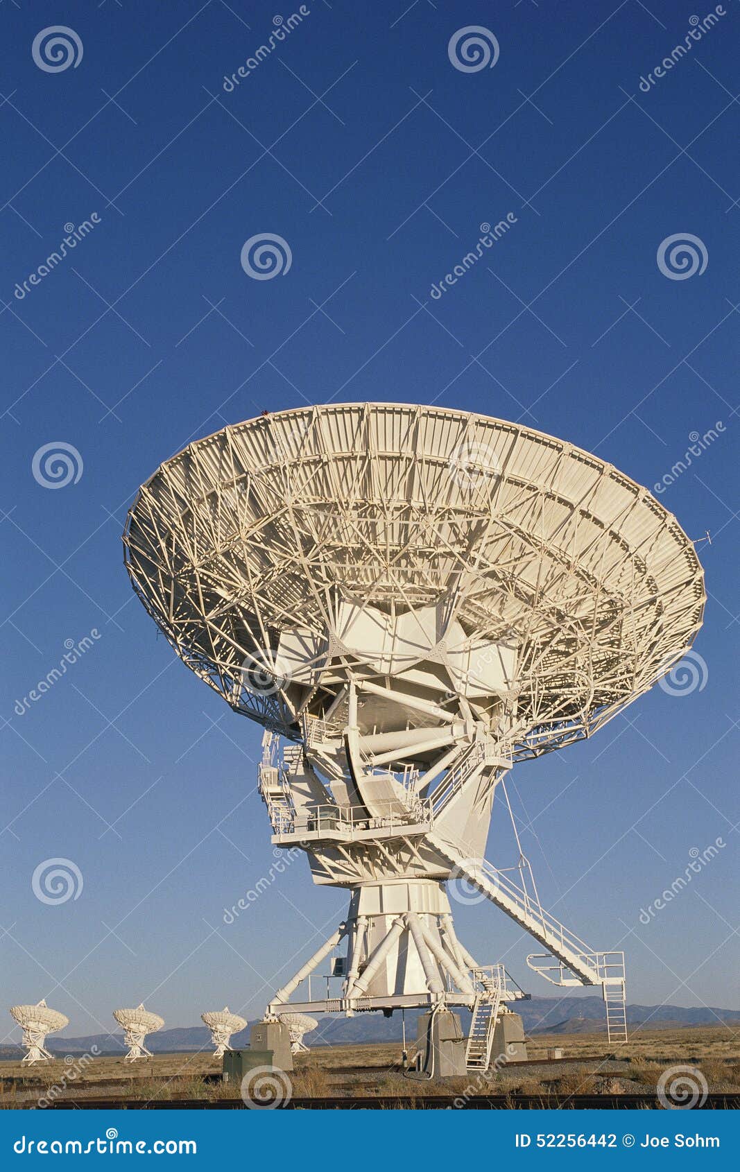 VLA Very Large Array Radio Telescope Dish Aimed Up Stock Photo - Image ...