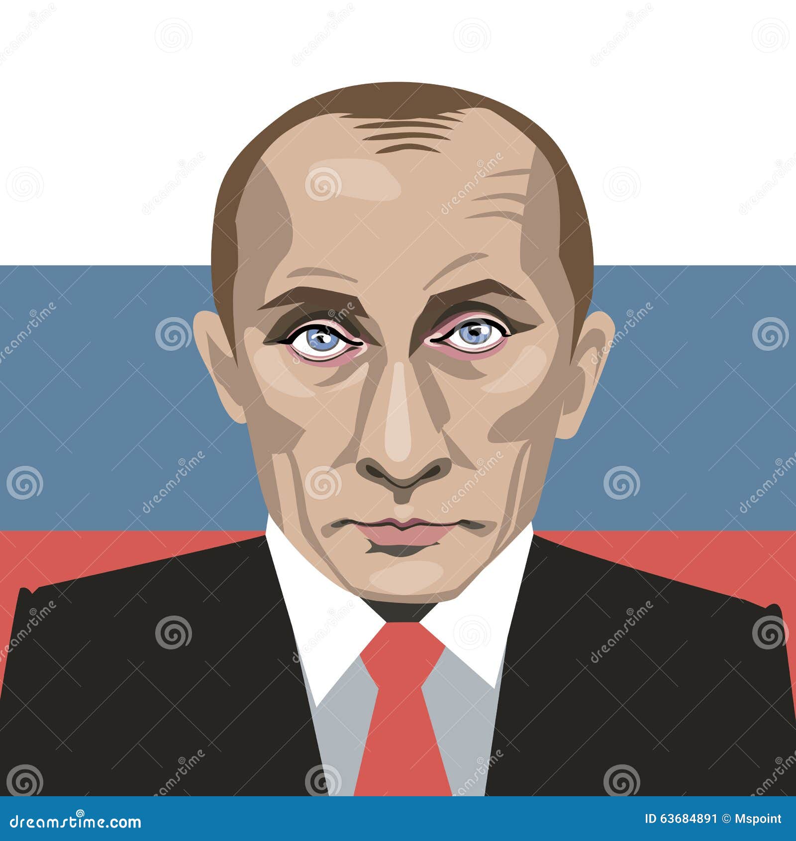 Vladimir Putin redaktionelles foto. Illustration von führer - 63684891