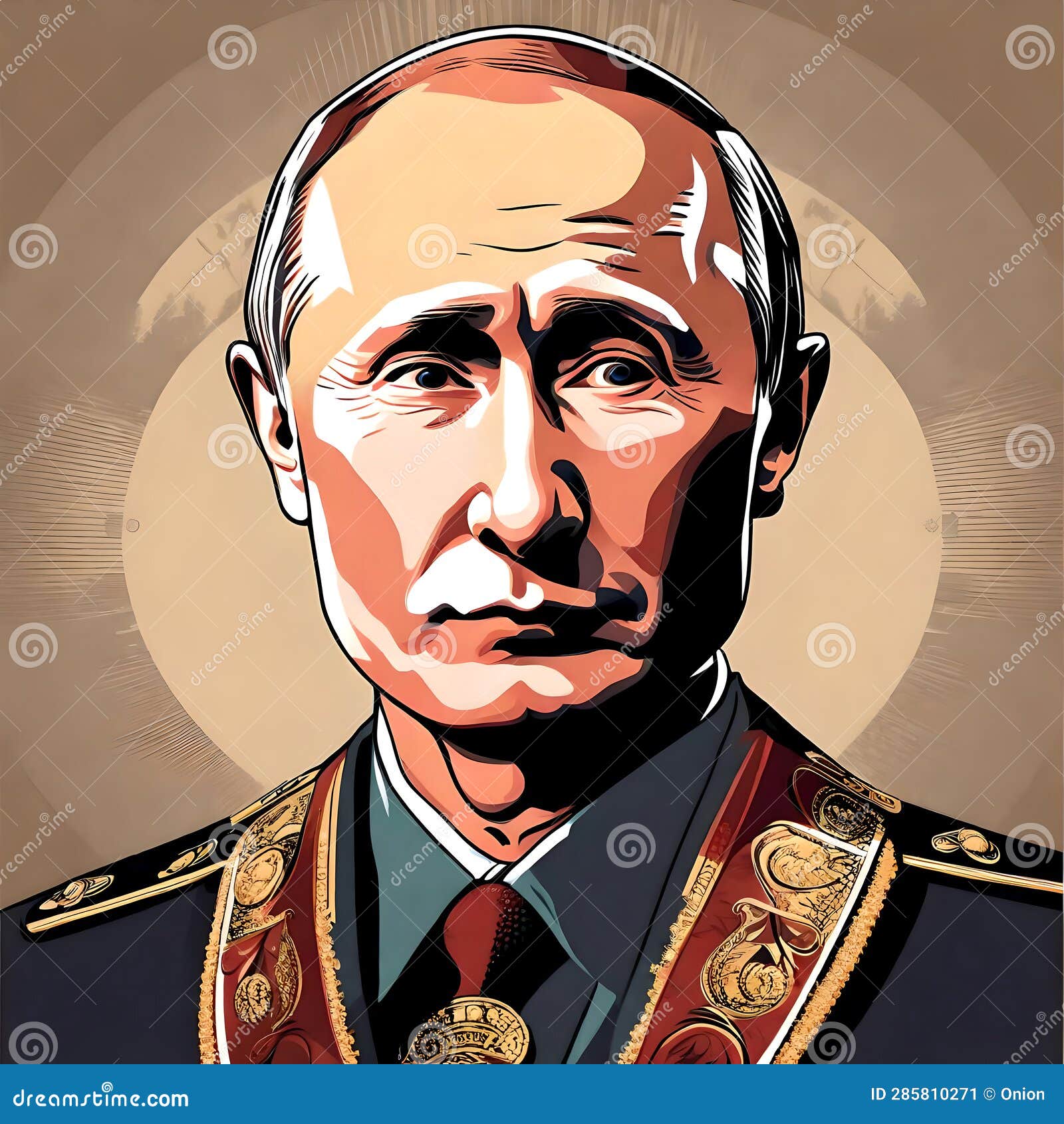 Vladimir Putin Portrait Vector Graphic Style - Ai Generated Image ...