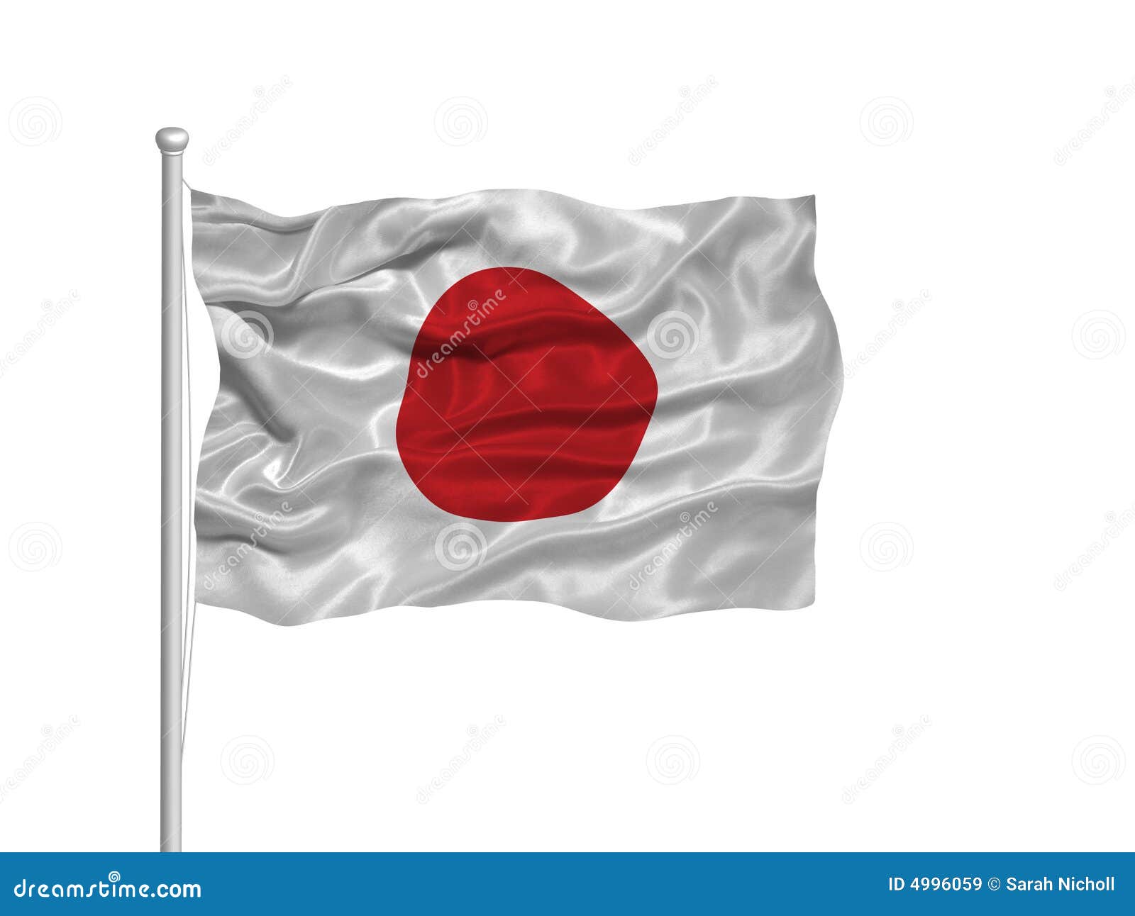 Vlag 2 van Japan stock illustratie. Illustration of grens - 4996059