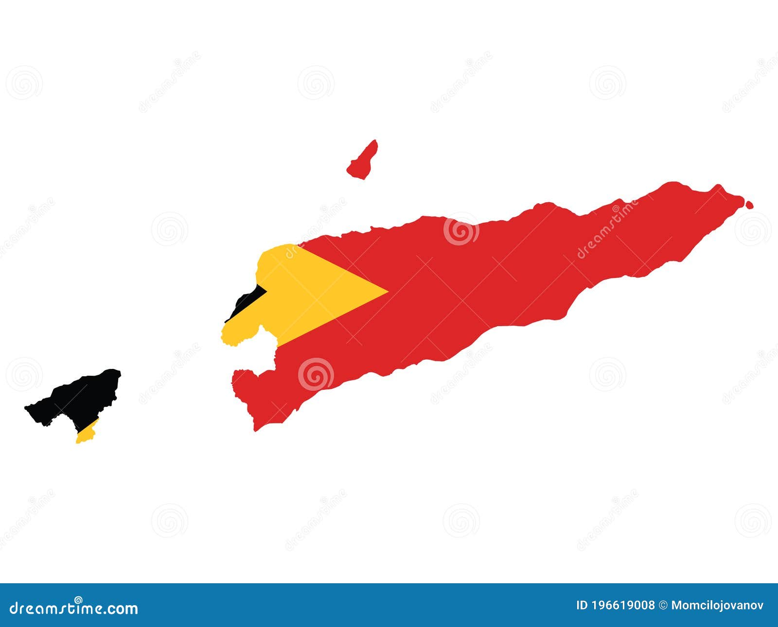 Vlag - Kaart Van Oost - Timor Vector Illustratie - Illustration of iran ...