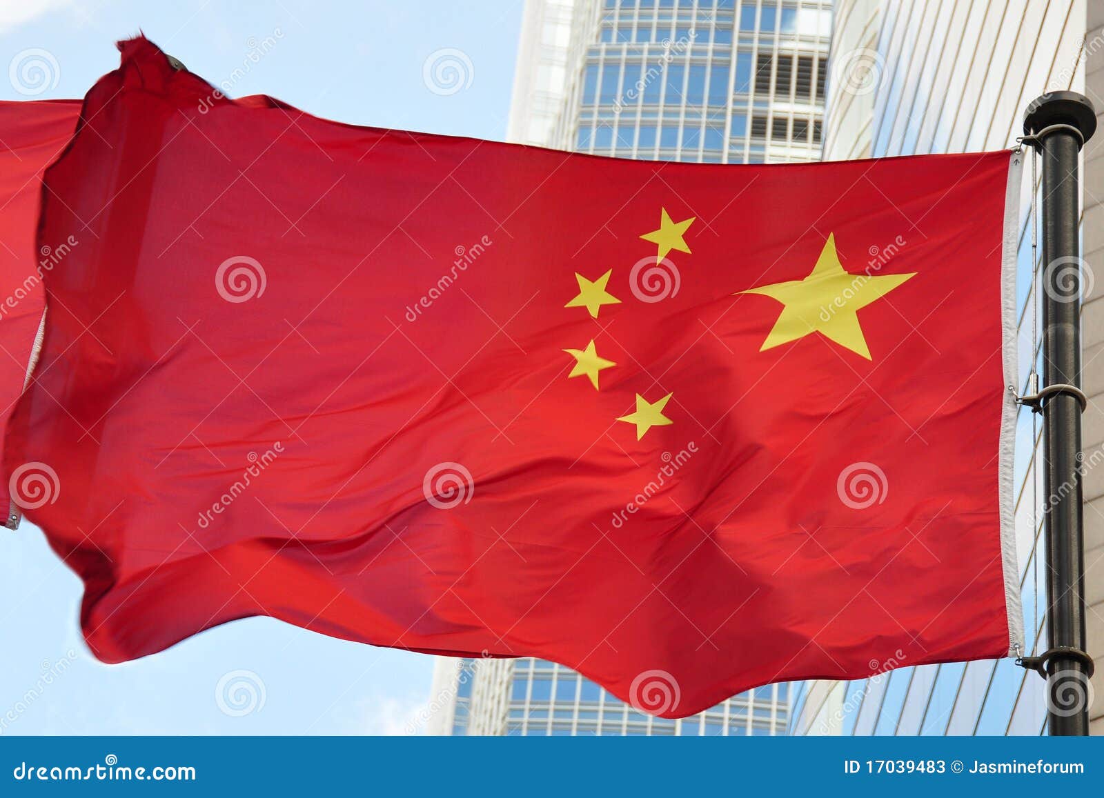 Vlag van China stock afbeelding. Image of volkeren, peking - 17039483