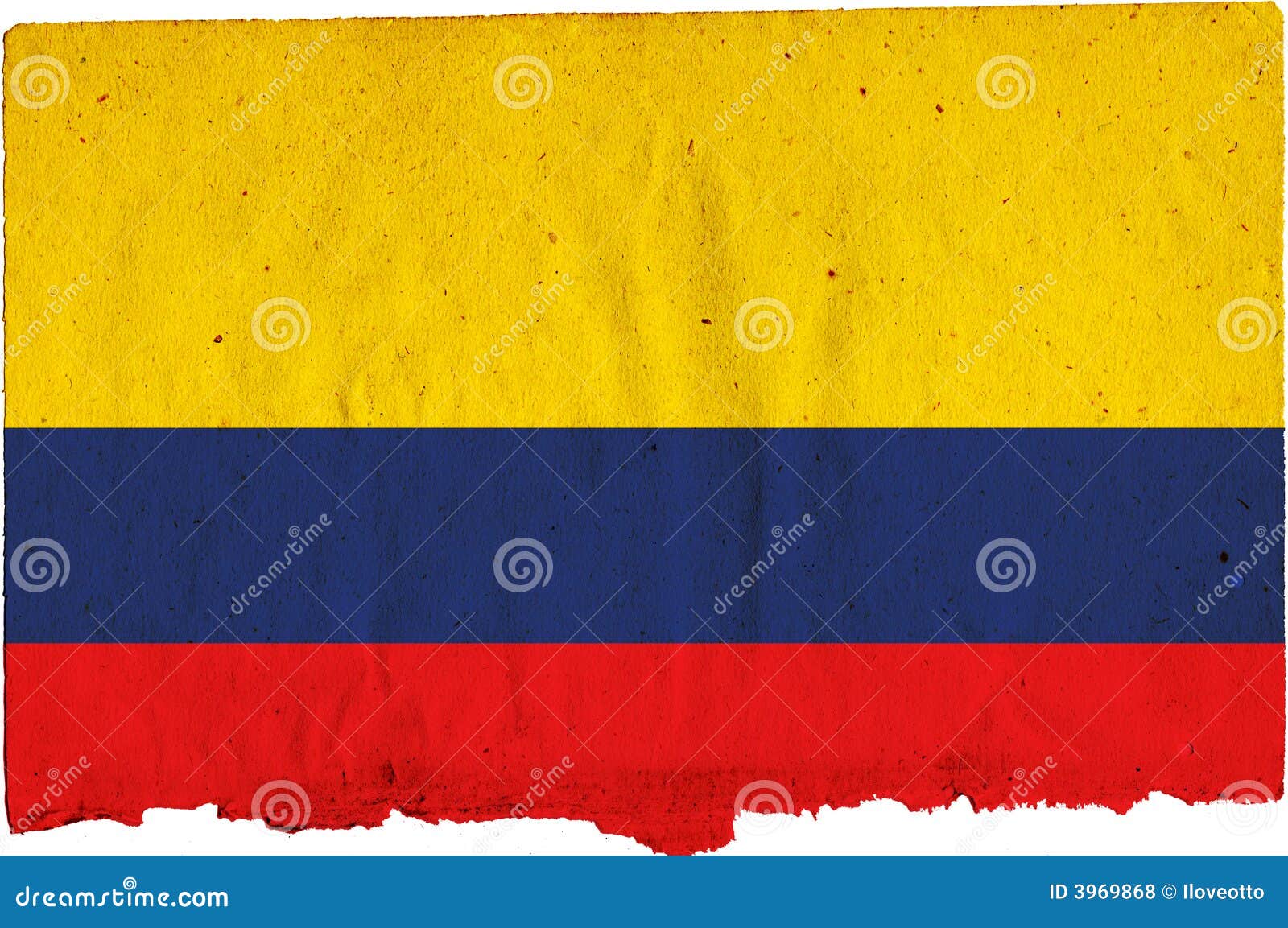 Vlag van Colombia stock illustratie. Illustration of verfrommeld - 3969868