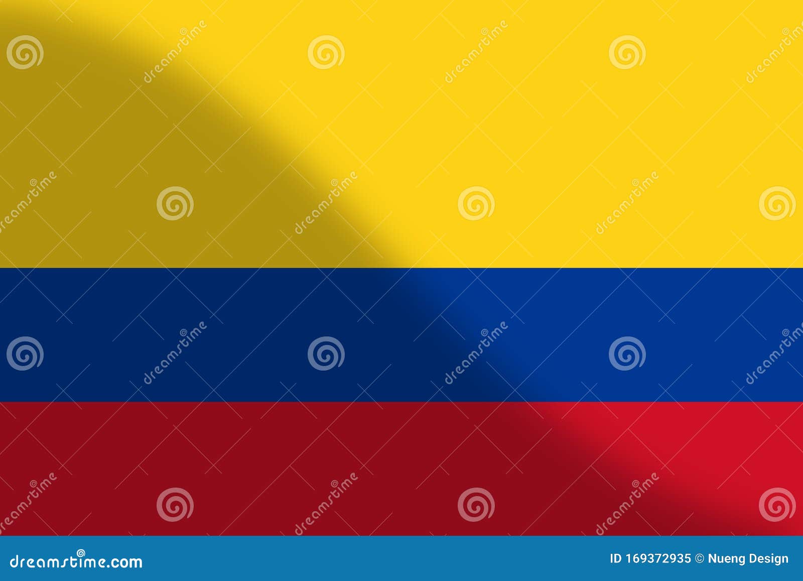 Vlag van colombia stock illustratie. Illustration of colombia - 169372935