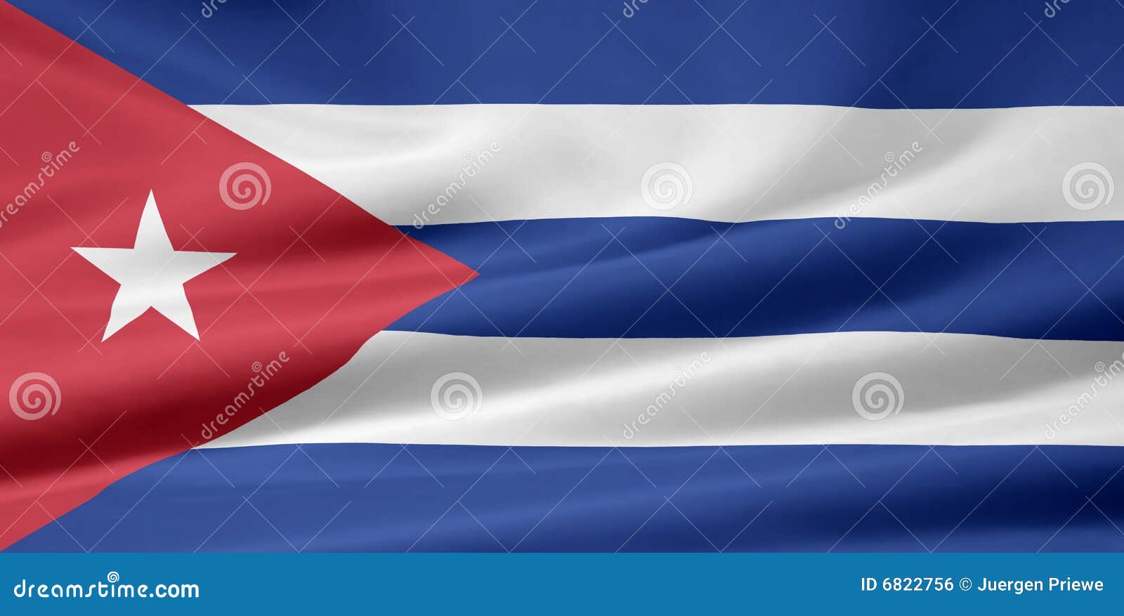 Vlag van Cuba stock illustratie. Illustration of symboliseer - 6822756