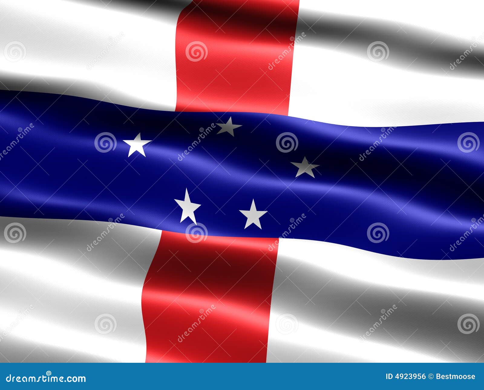 Vlag Van De Antillen Van Nederland Stock Illustratie - Illustration of ... Vlag Van De Antillen Van Nederland Stock Illustratie - Illustration of ...