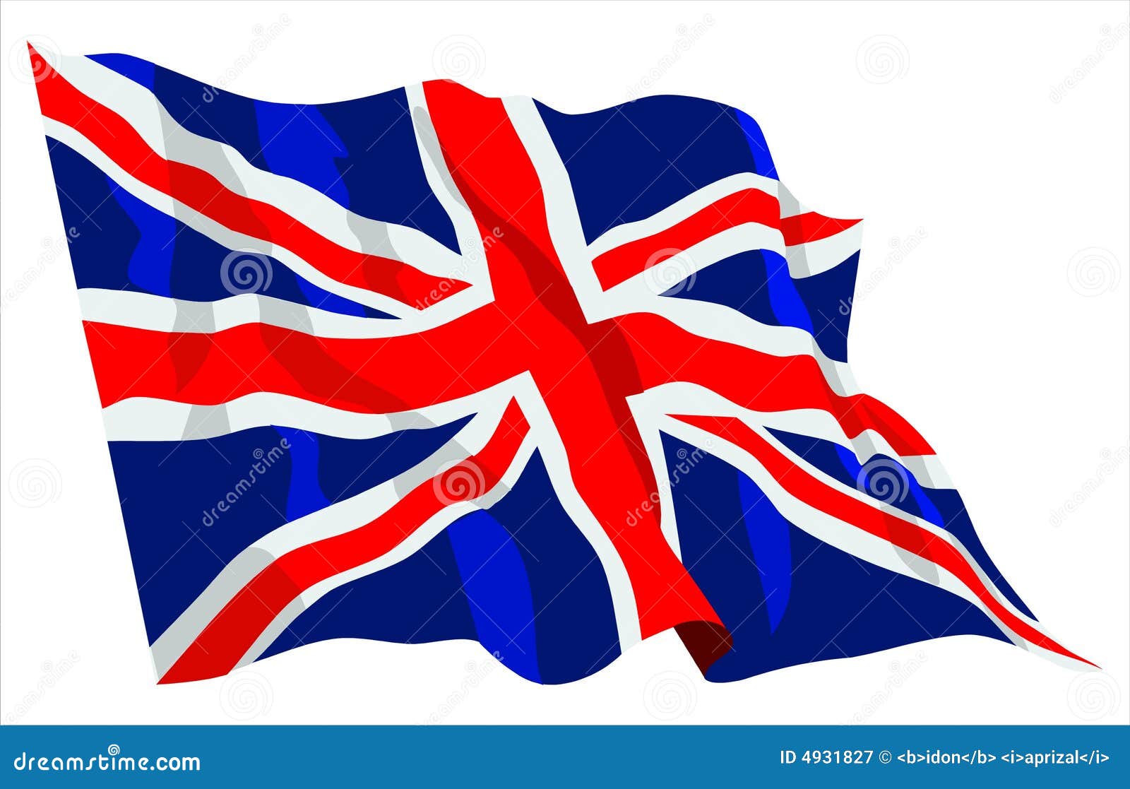 Vlag van het vk stock illustratie. Illustration of great - 4931827