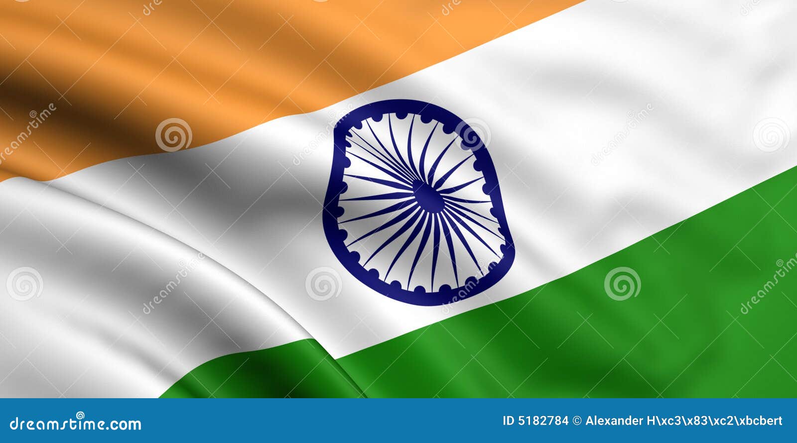 Vlag van India stock illustratie. Illustration of staat - 5182784
