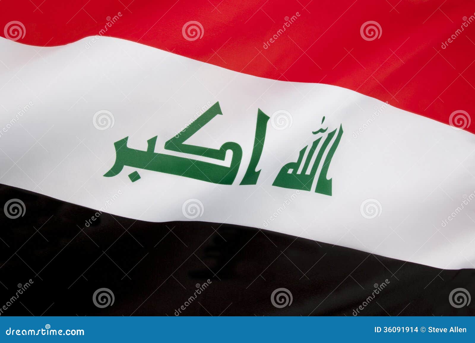 Vlag van Irak stock foto. Image of oost, vlag, symbolisch - 36091914