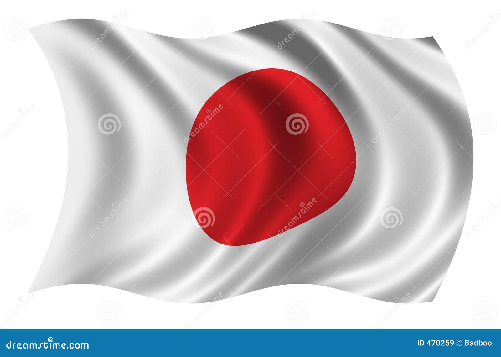 Vlag van Japan stock illustratie. Illustration of symbool - 470259