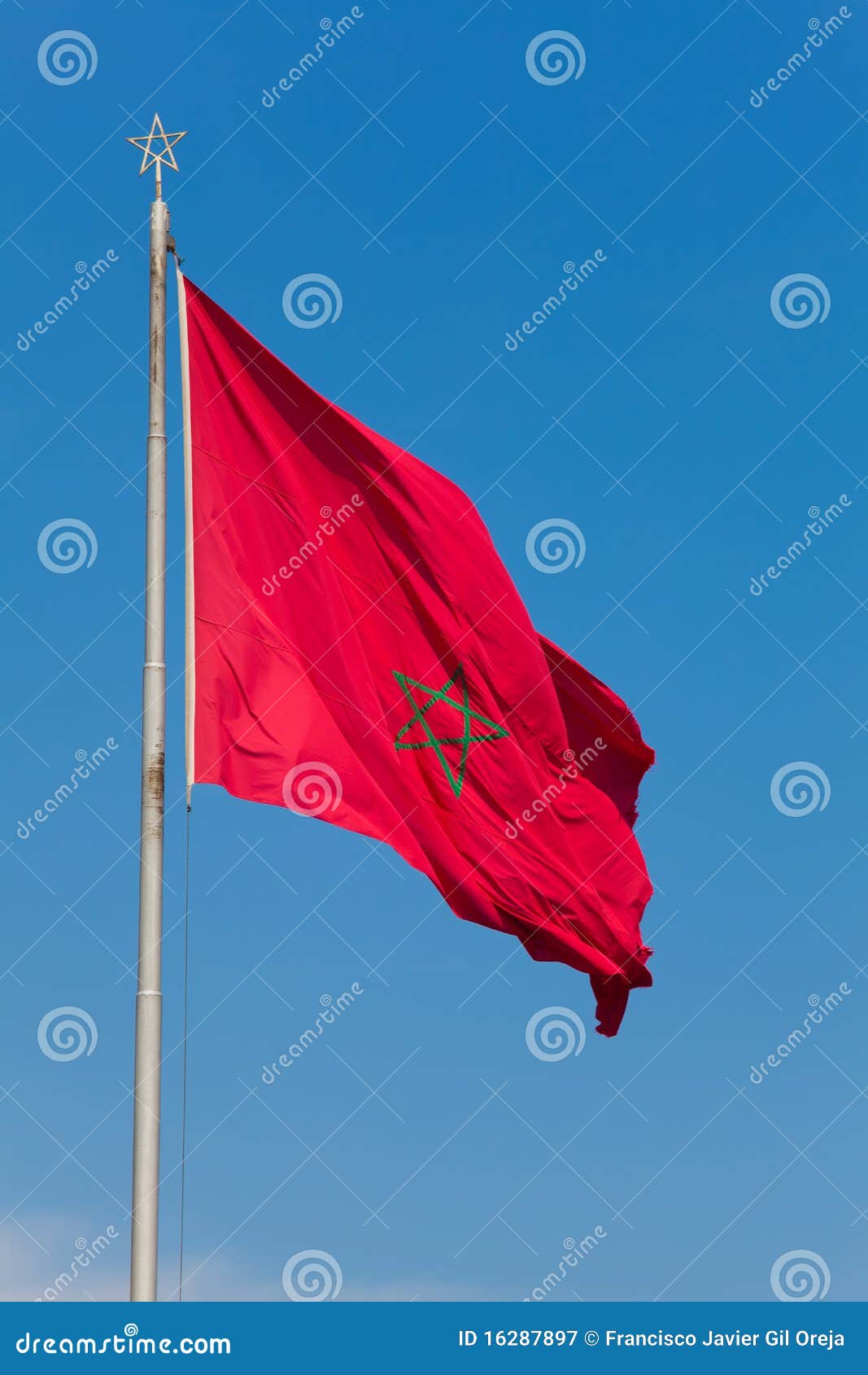 Vlag van Marokko stock afbeelding. Image of marokko, naturaliseer ...