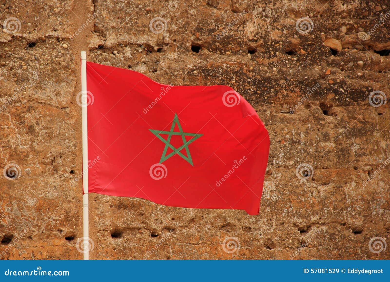 Vlag van Marokko stock afbeelding. Image of naturaliseer - 57081529