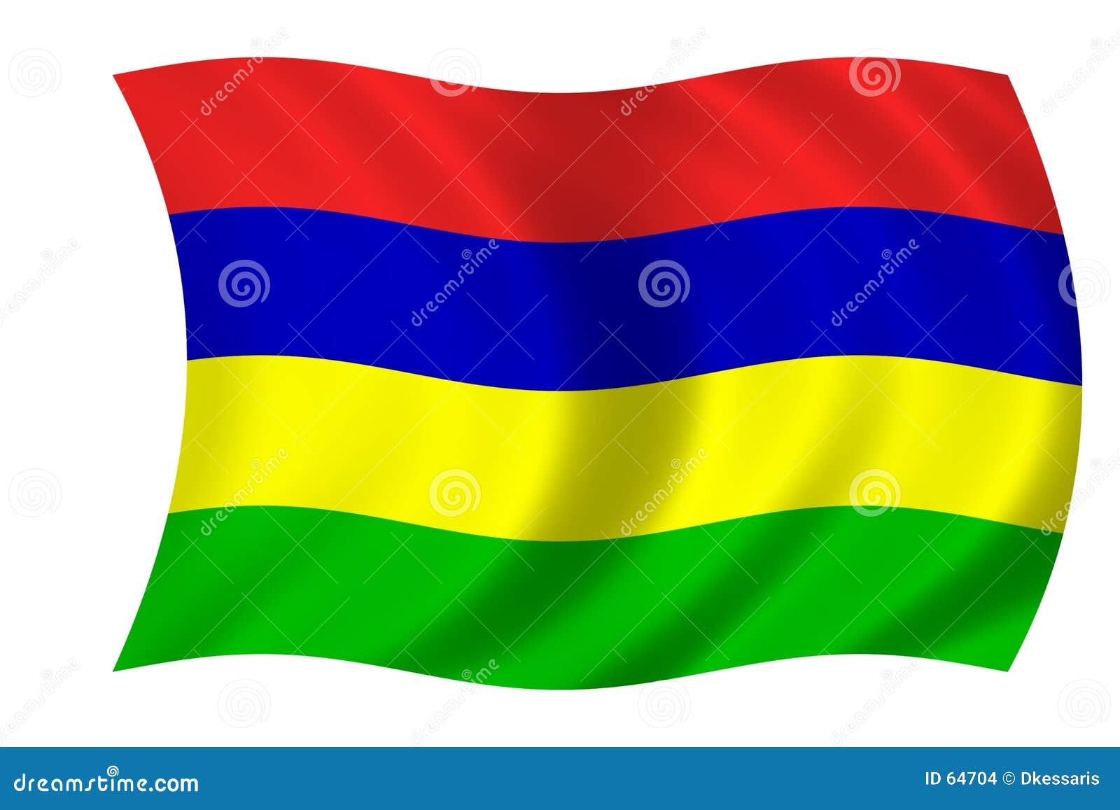 Vlag van Mauritius stock illustratie. Illustration of genaturaliseerd ...