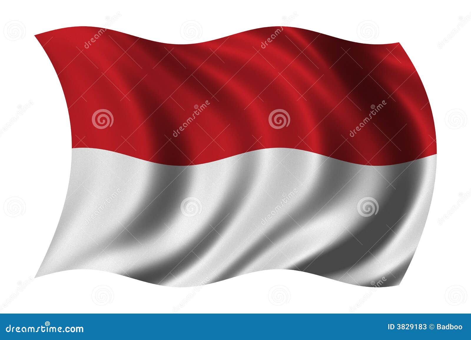Vlag van Monaco stock illustratie. Illustration of kleur - 3829183