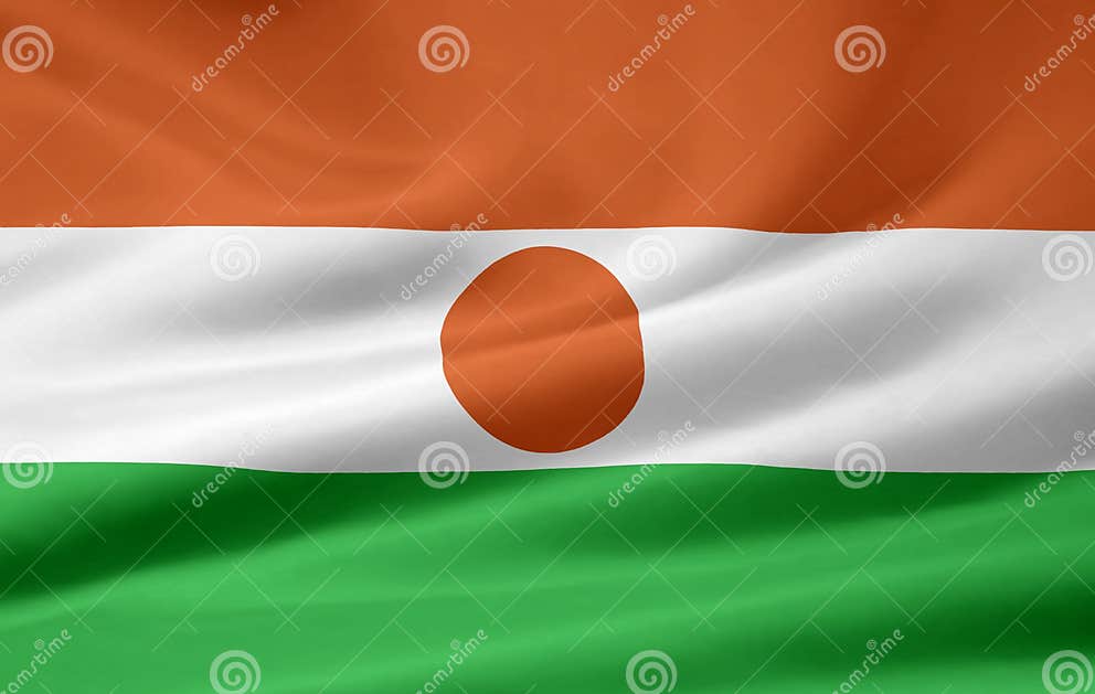Vlag van Niger stock illustratie. Illustration of westen - 6475889