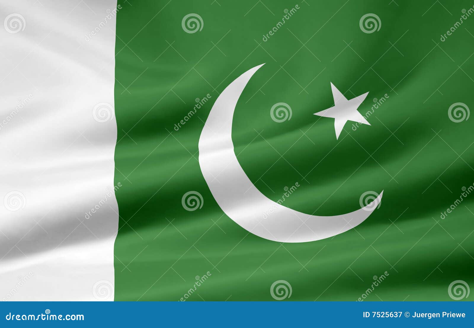 Vlag van Pakistan stock illustratie. Illustration of pakistaans - 7525637
