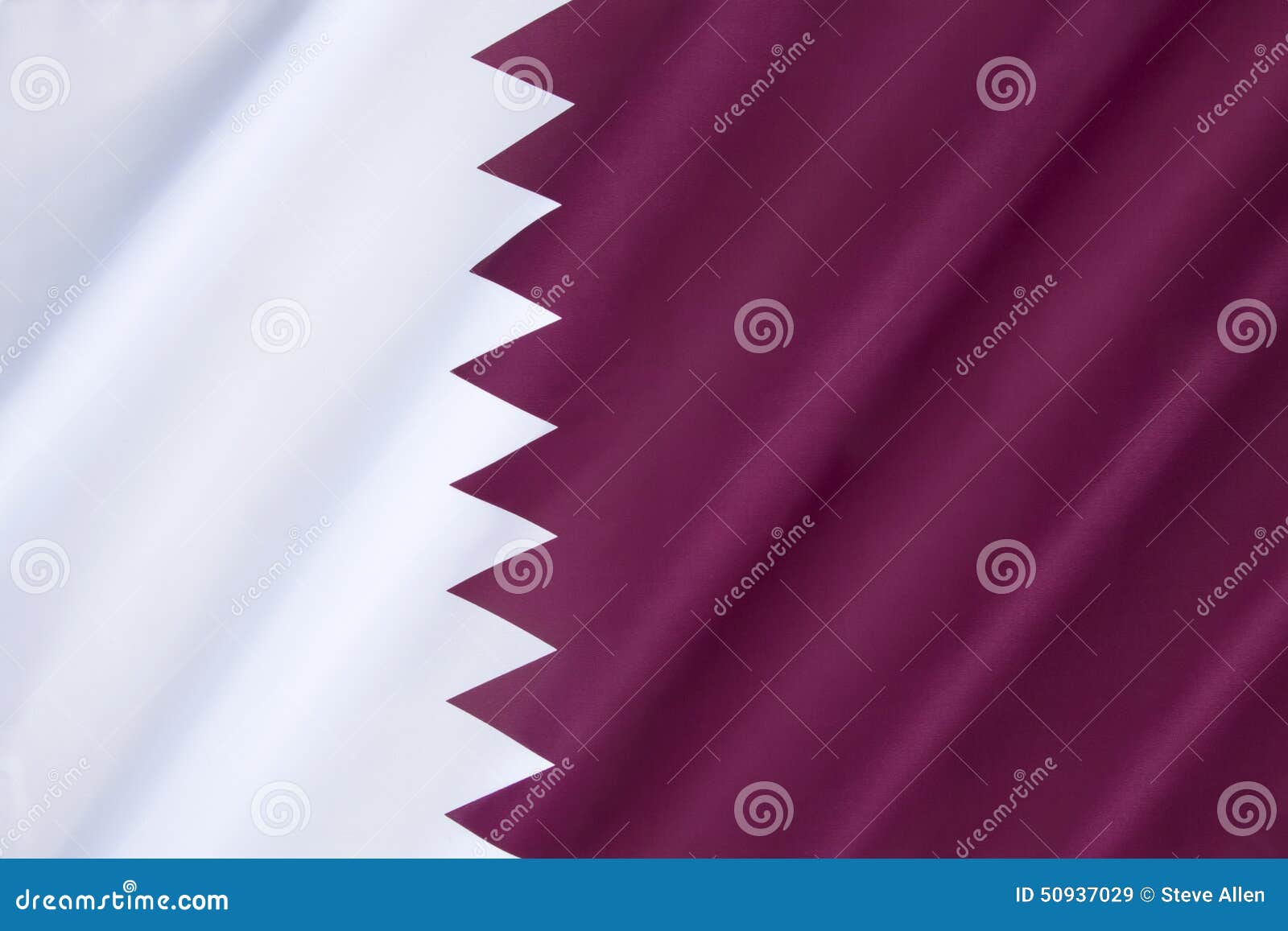 Vlag van Qatar stock afbeelding. Image of symbool, reis - 50937029