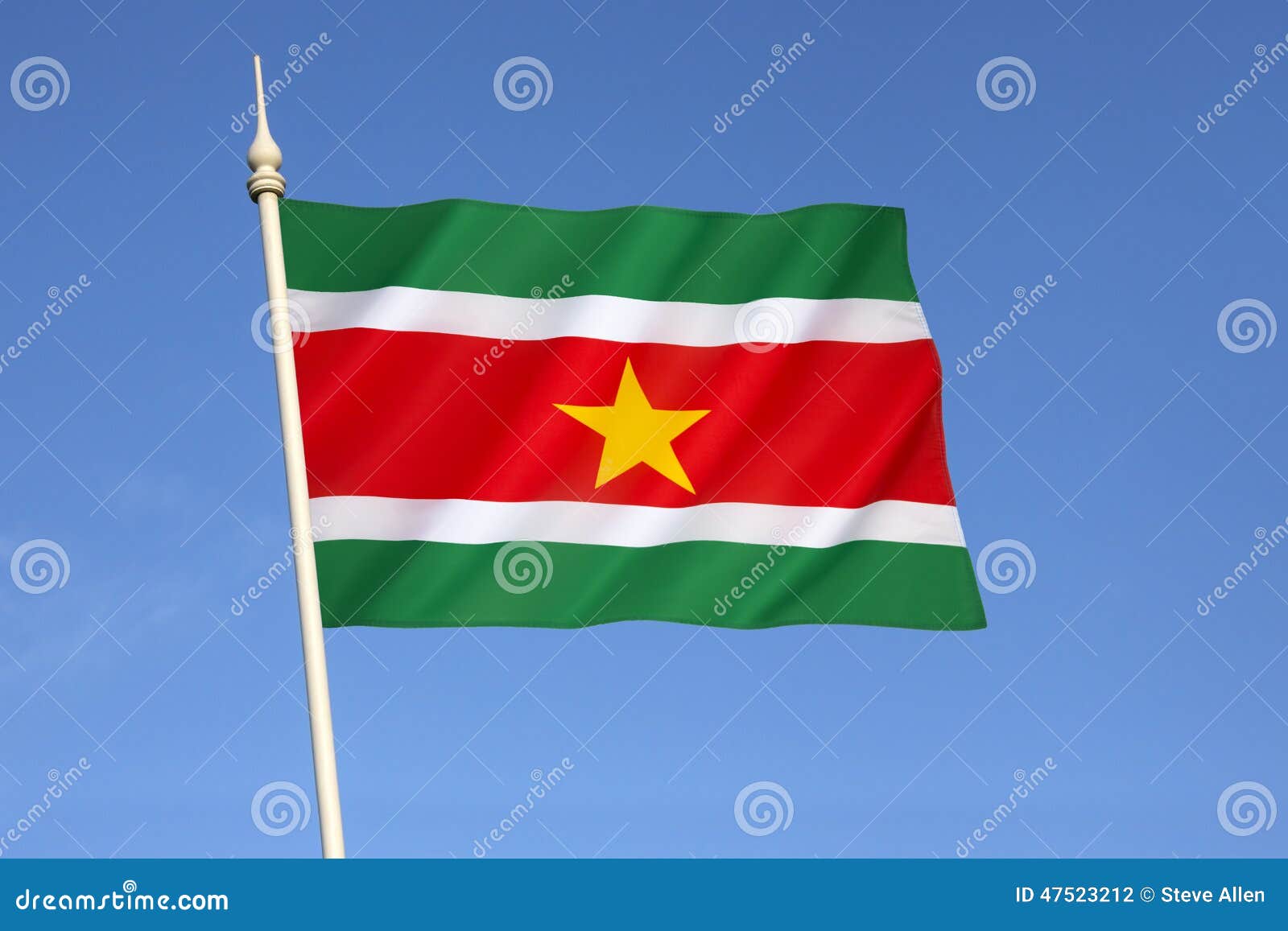 Vlag van Suriname stock foto. Image of symbolisch, suriname - 47523212