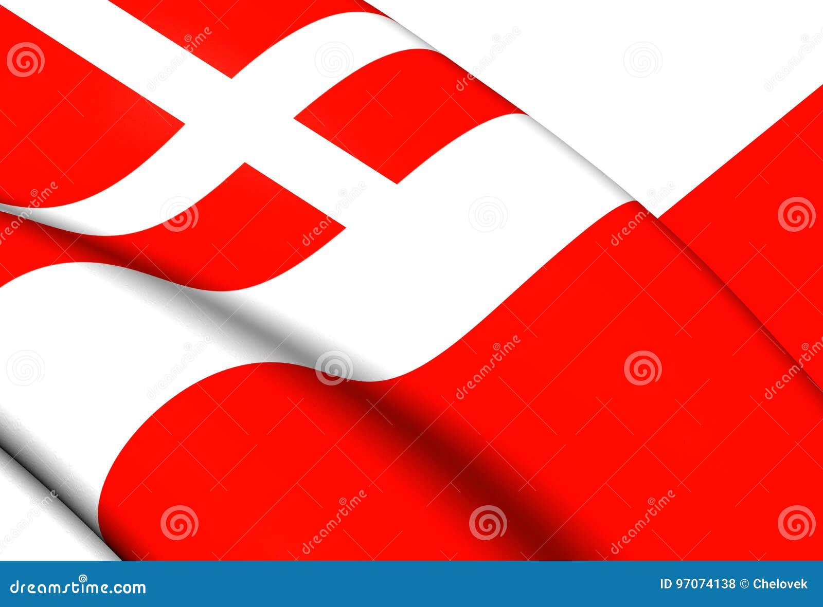 Vlag Van Utrecht, Nederland Stock Illustratie - Illustration of ...