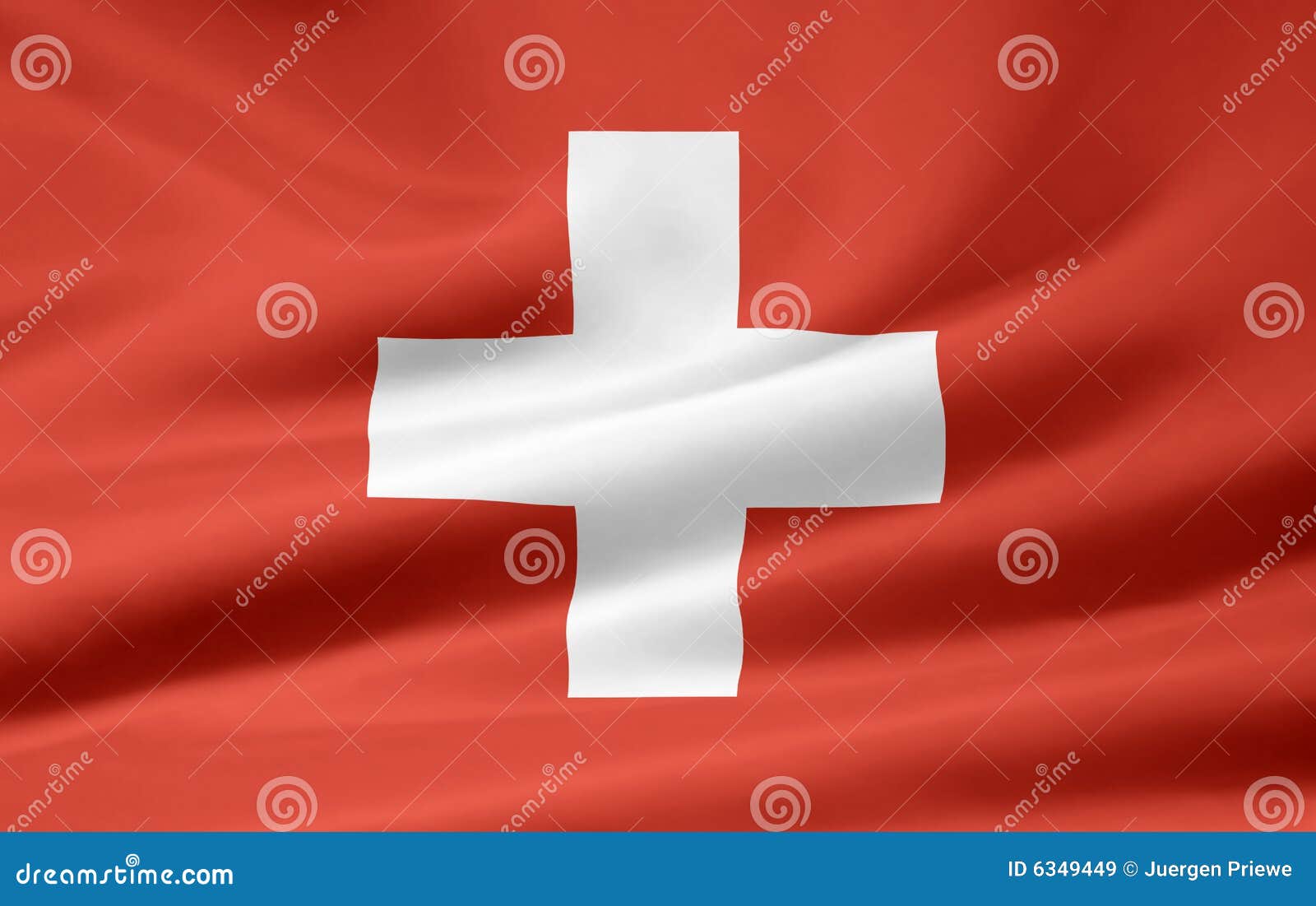 Vlag van Zwitserland stock illustratie. Illustration of vlag - 6349449