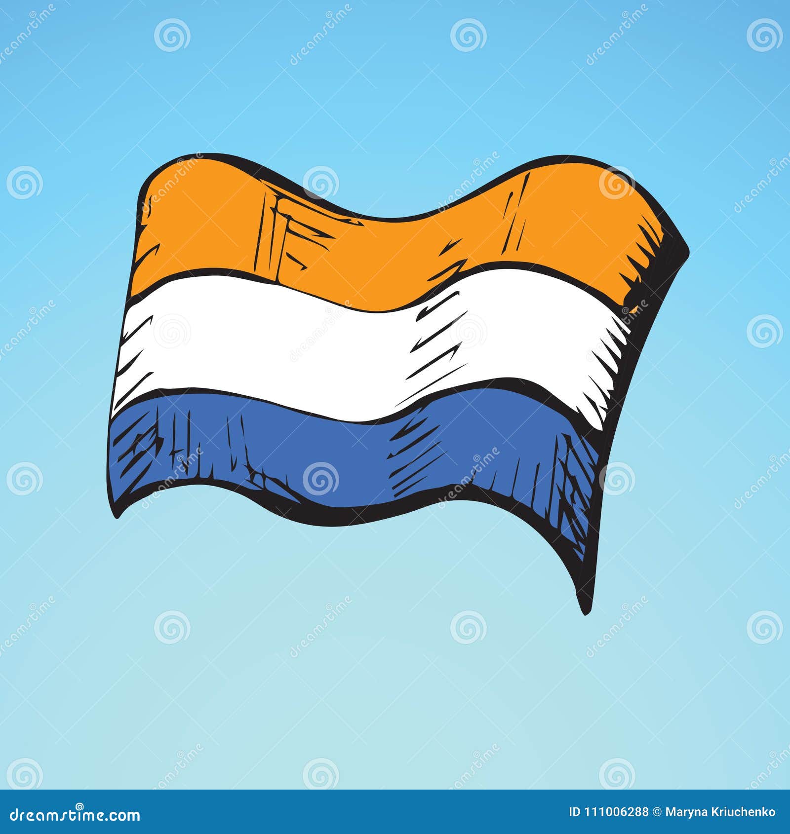 Vlag Vector tekening vector illustratie. Illustration of ...