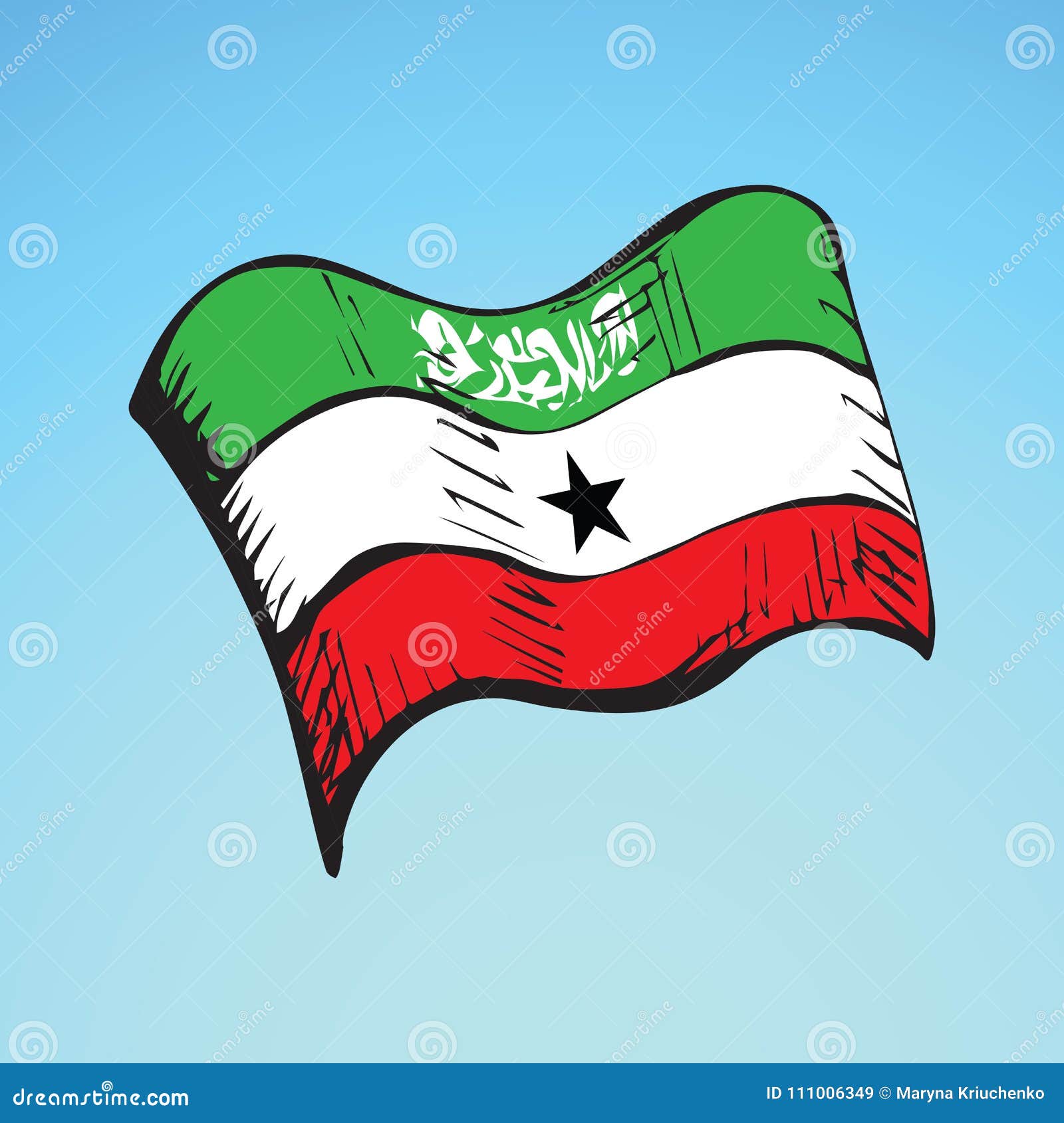 Vlag Vector tekening vector illustratie. Illustration of illustratie ...