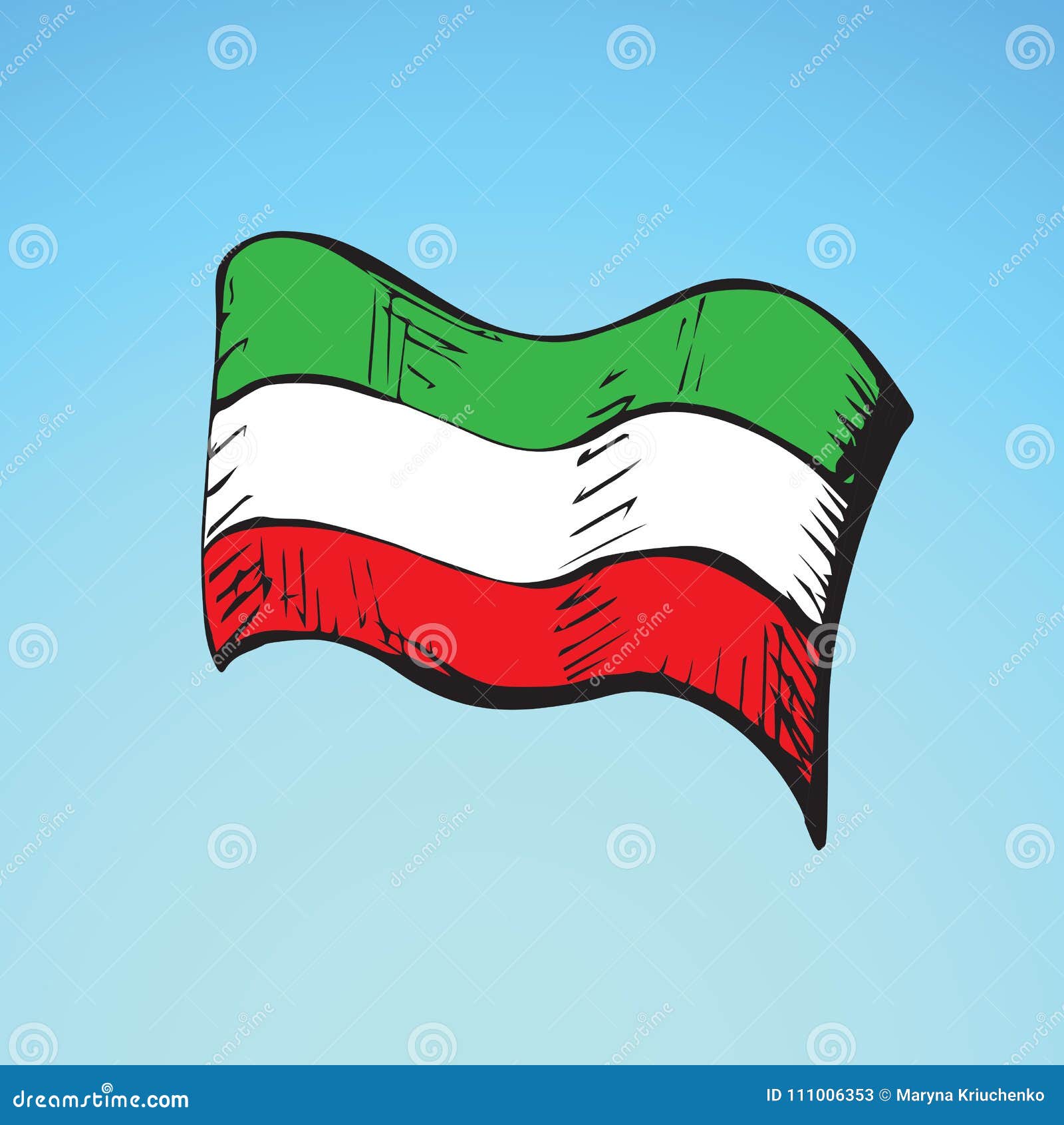 Vlag Vector tekening vector illustratie. Illustration of tekening ...