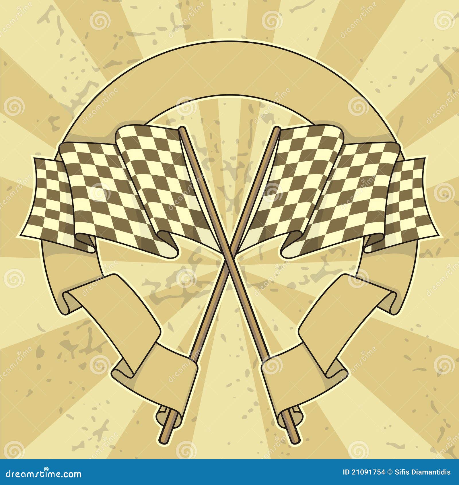 Vlaggen met banner vector illustratie. Illustration of sepia - 21091754