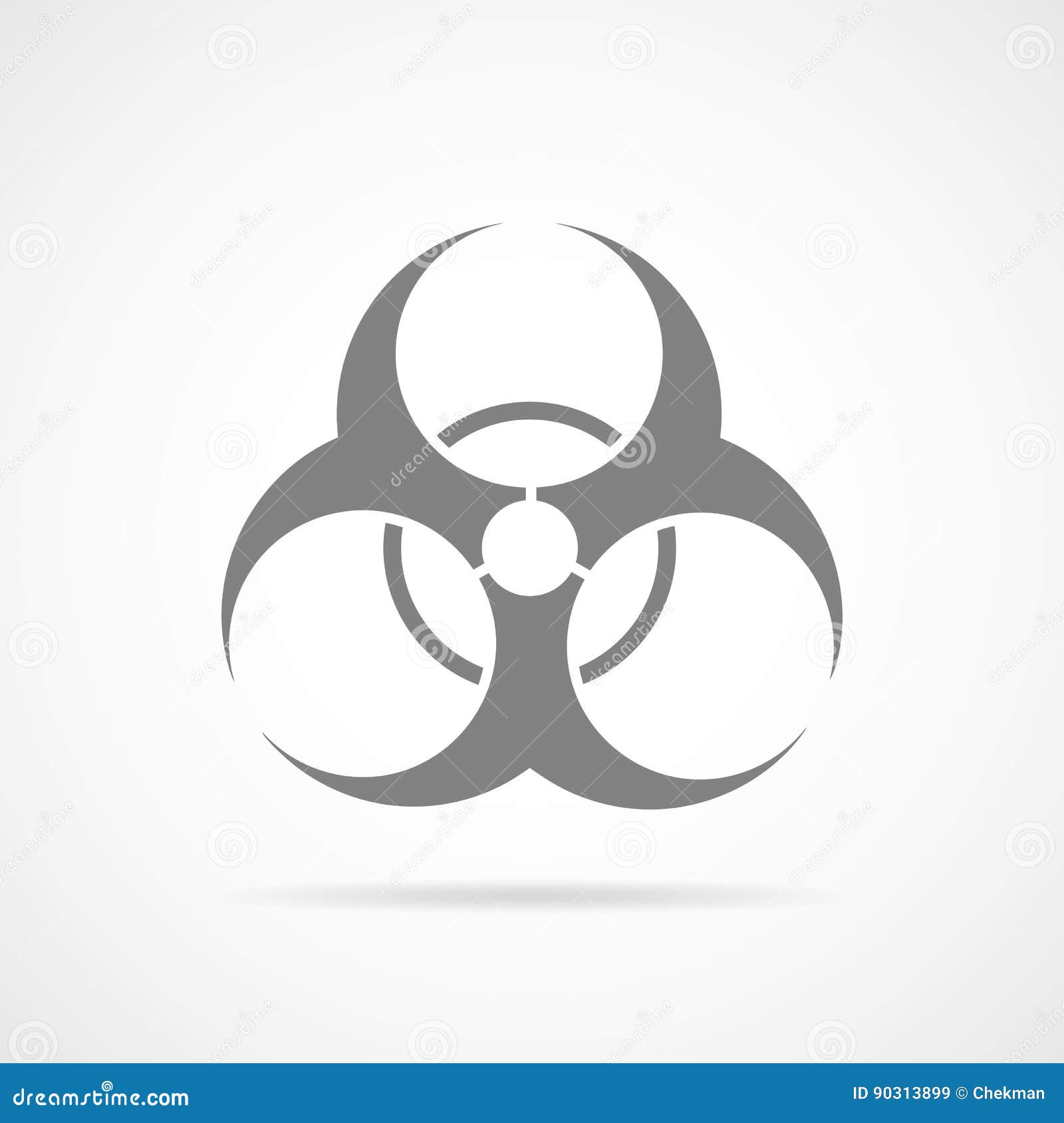 Vlak Biohazardpictogram Vector Illustratie Stock Illustratie ...