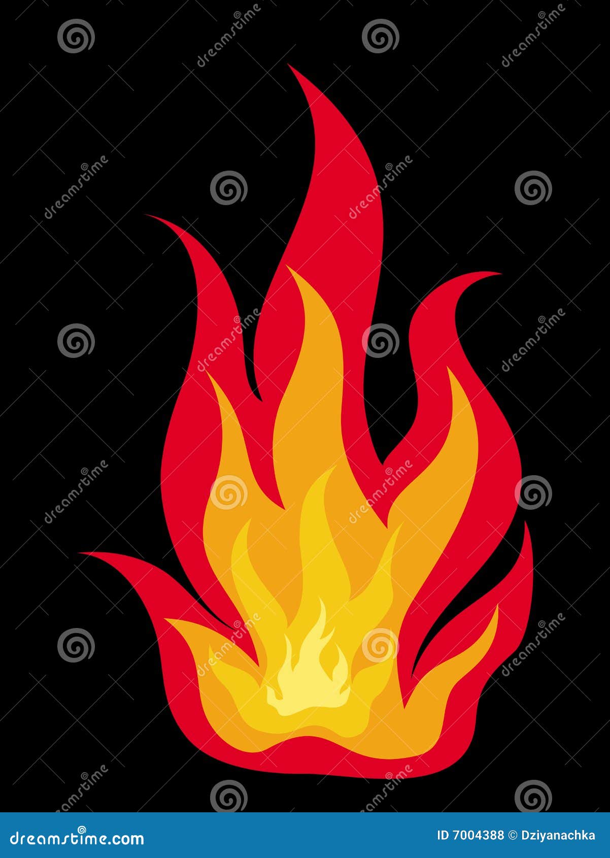 Vlam vector illustratie. Illustration of voorwerpen, rood - 7004388