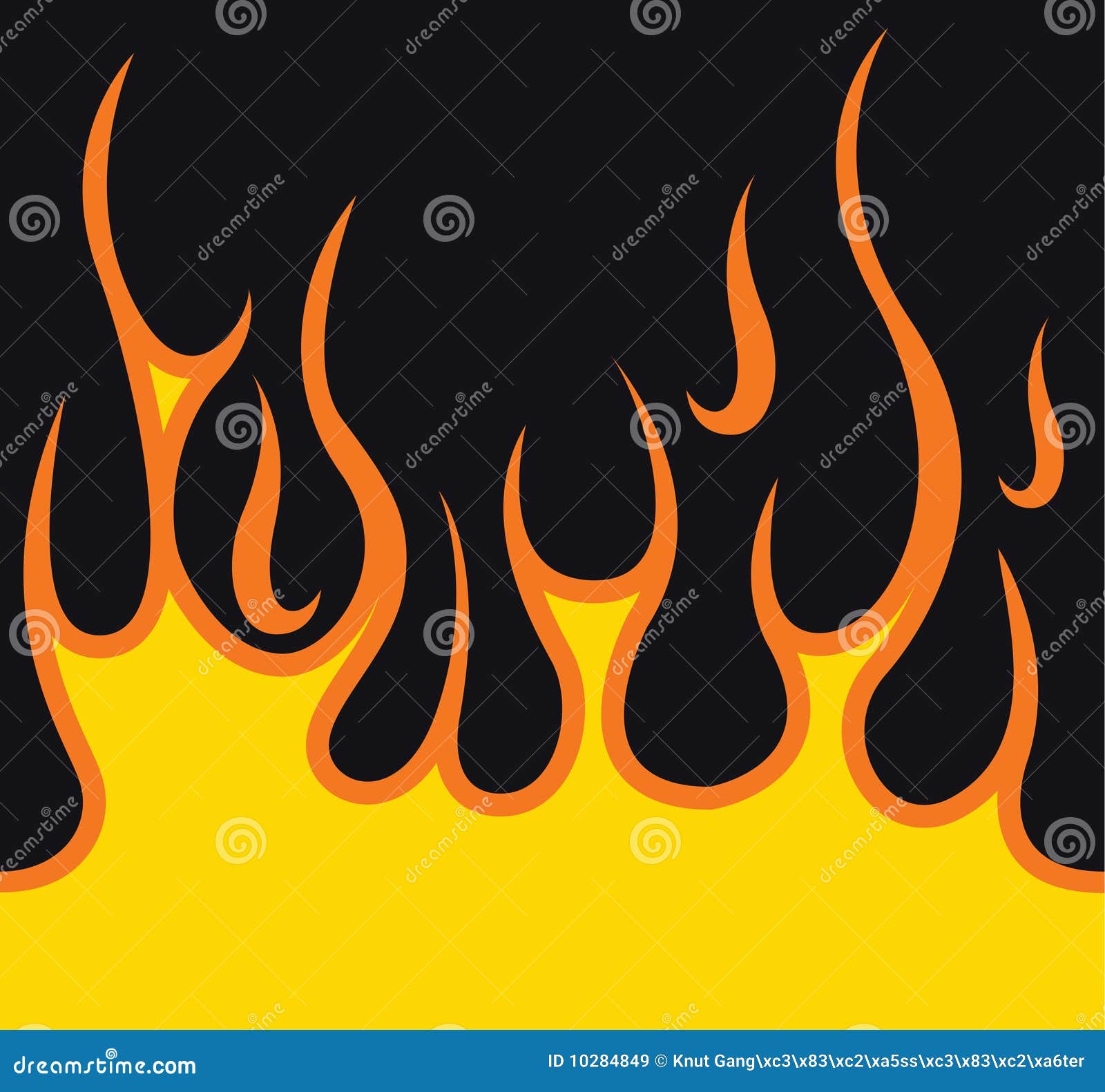 Vlammen stock illustratie. Illustration of geel, retro - 10284849