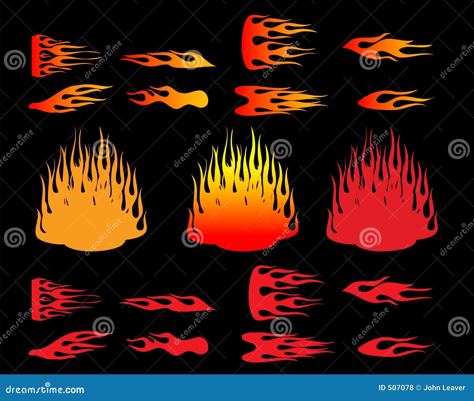 Vlammen stock illustratie. Illustration of verbranding - 507078