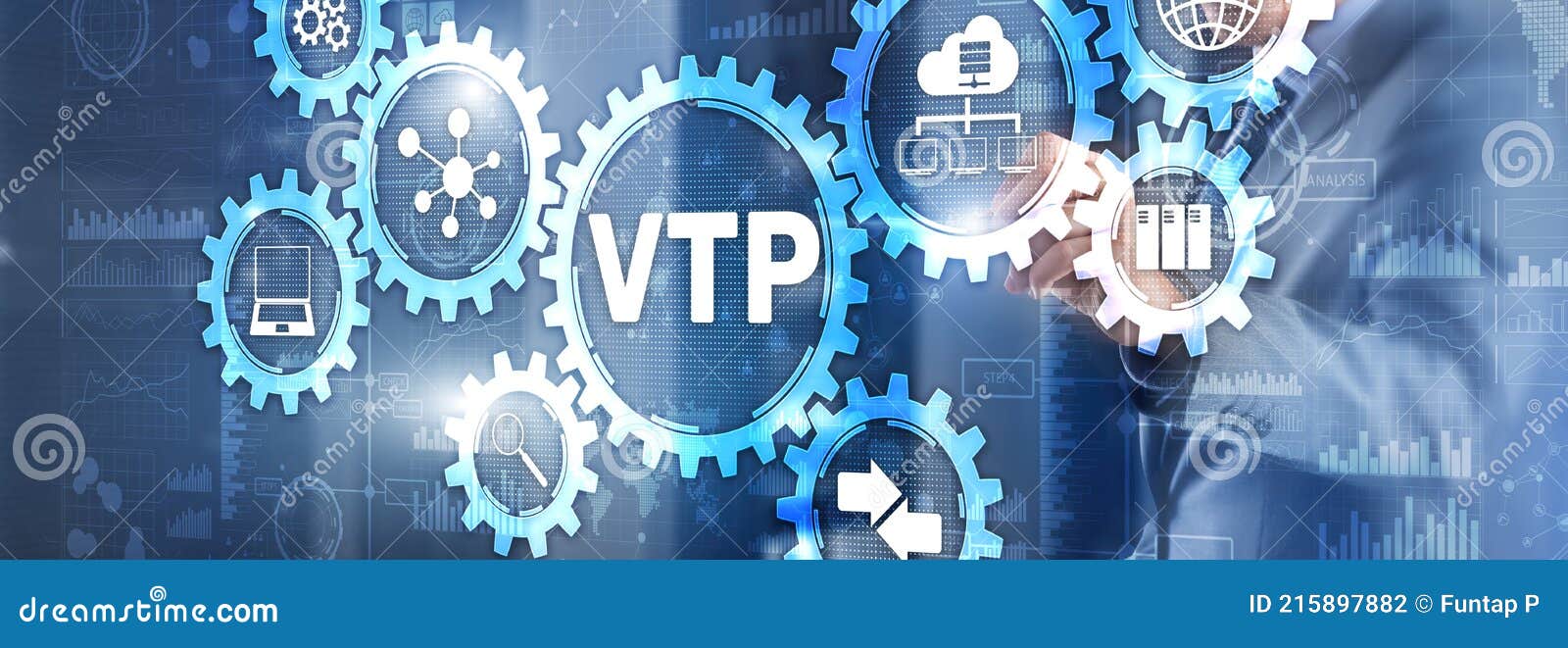 VLAN Trunking Protocol. Technology Networks Cocept Stock Photo - Image ...