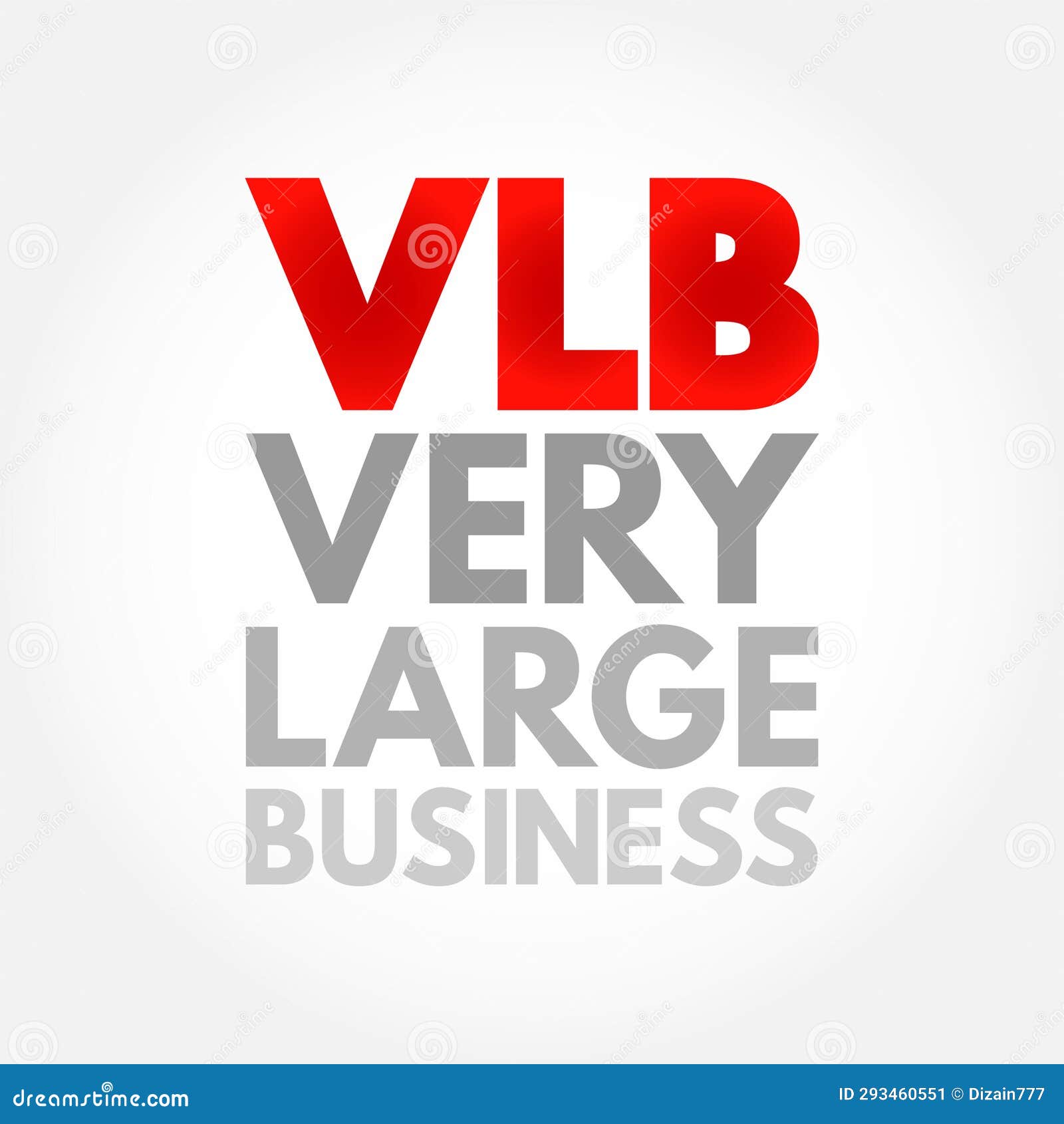 VLB - Very Large Business Acronym, Business Concept Background Stock ...