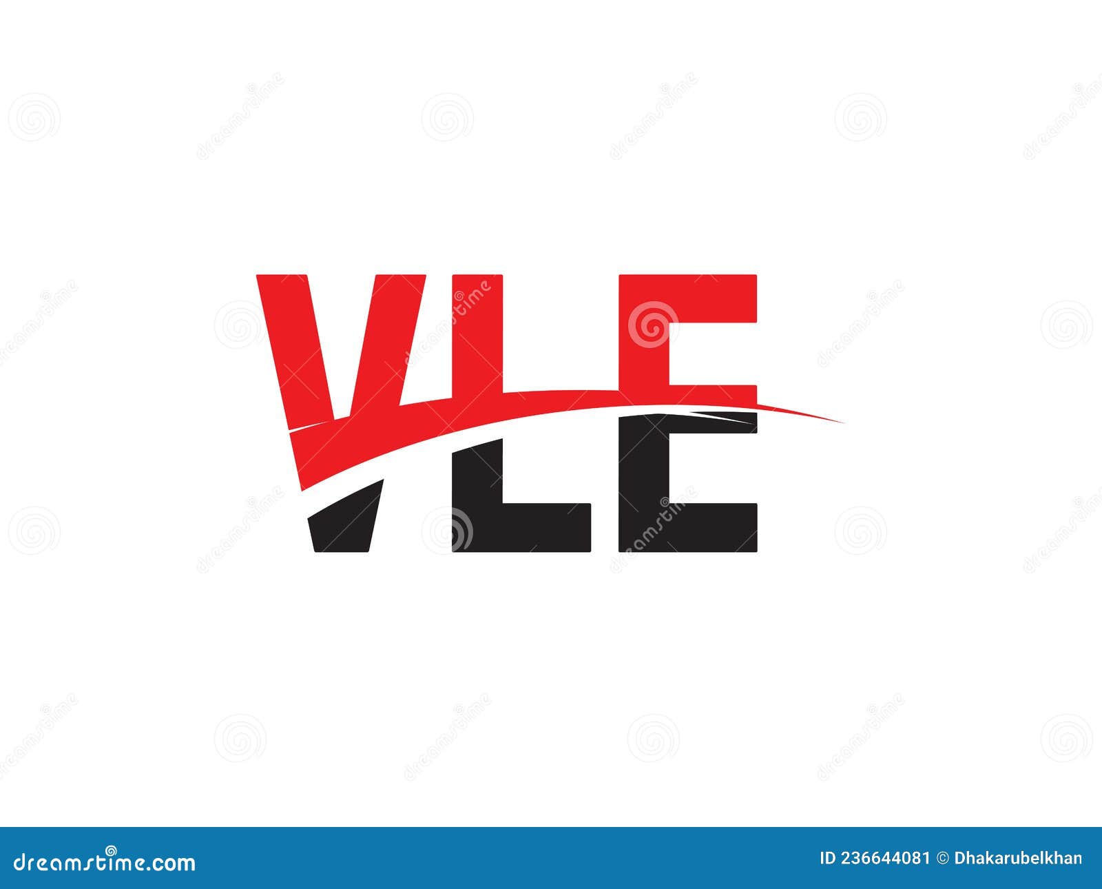 VLE Letter Initial Logo Design Vector Illustration Stock Vector ...