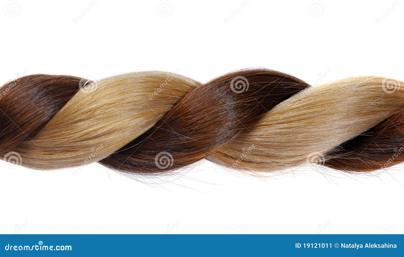 Vlecht van natuurlijk haar stock afbeelding. Image of haarstijl - 19121011