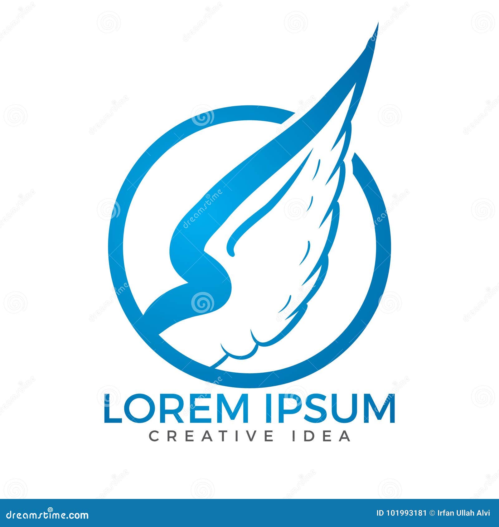 Vleugels Logo Design stock illustratie. Illustration of embleem - 101993181