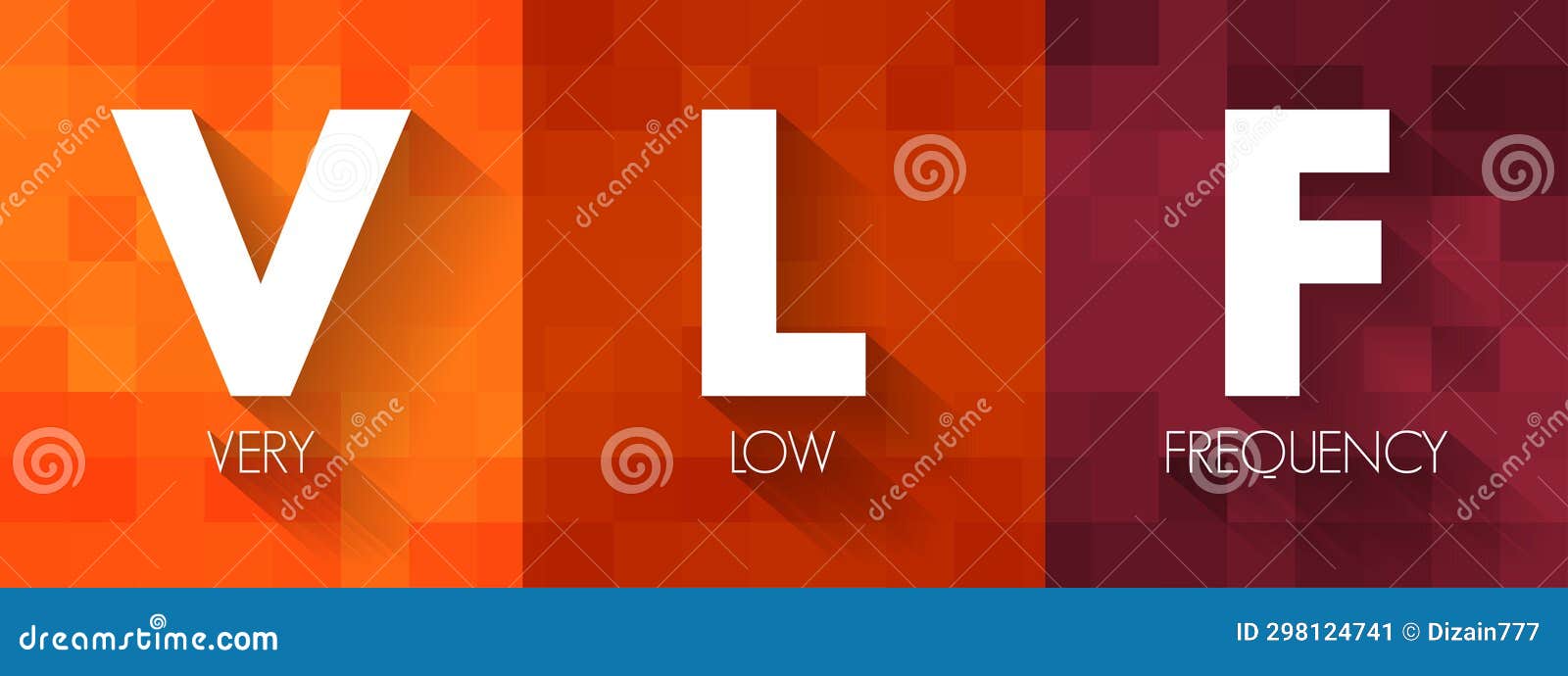 VLF - Very Low Frequency Acronym, Technology Concept Background Stock ...