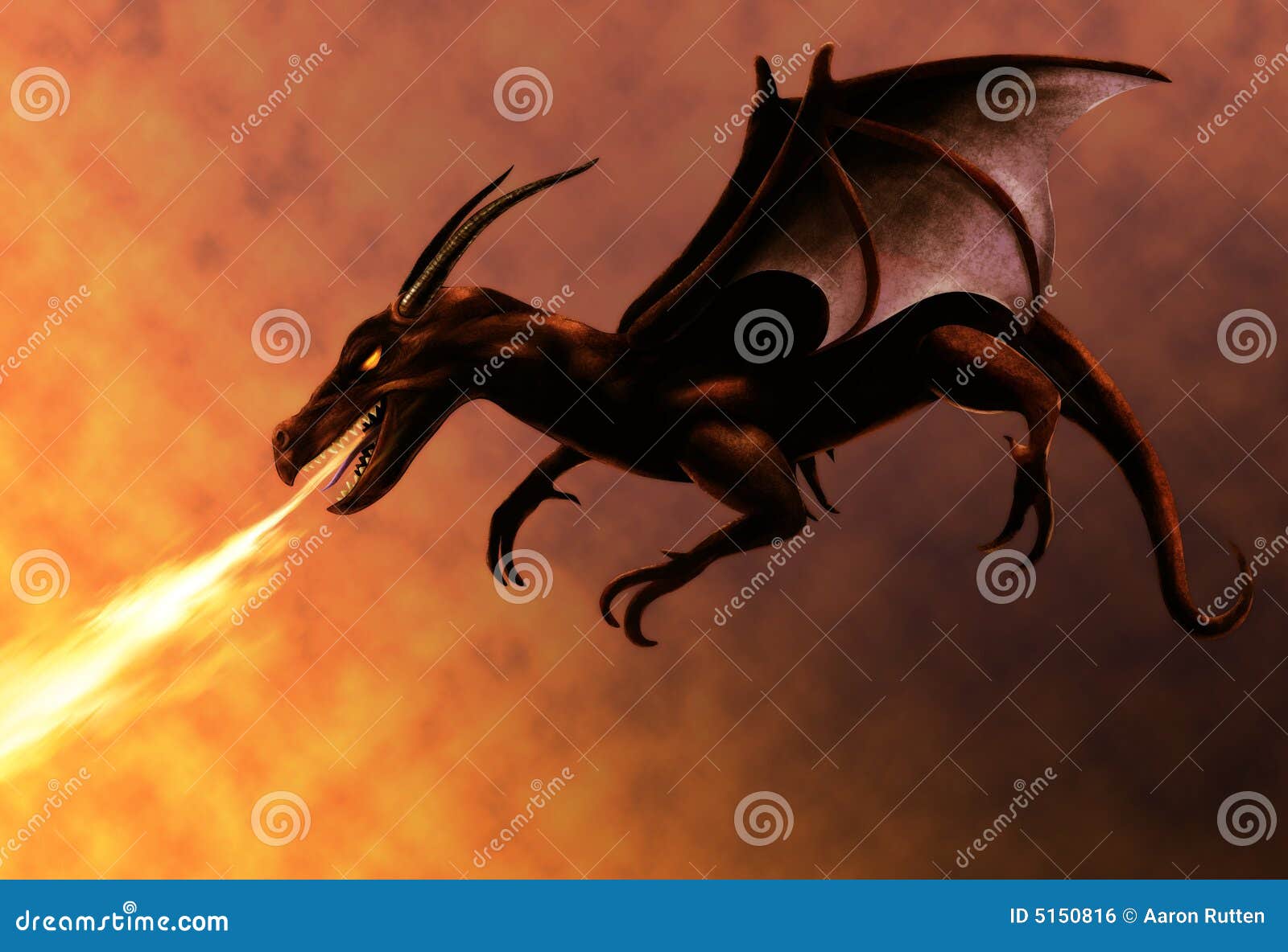 Vliegende Rode Draak stock illustratie. Illustration of middeleeuws ...