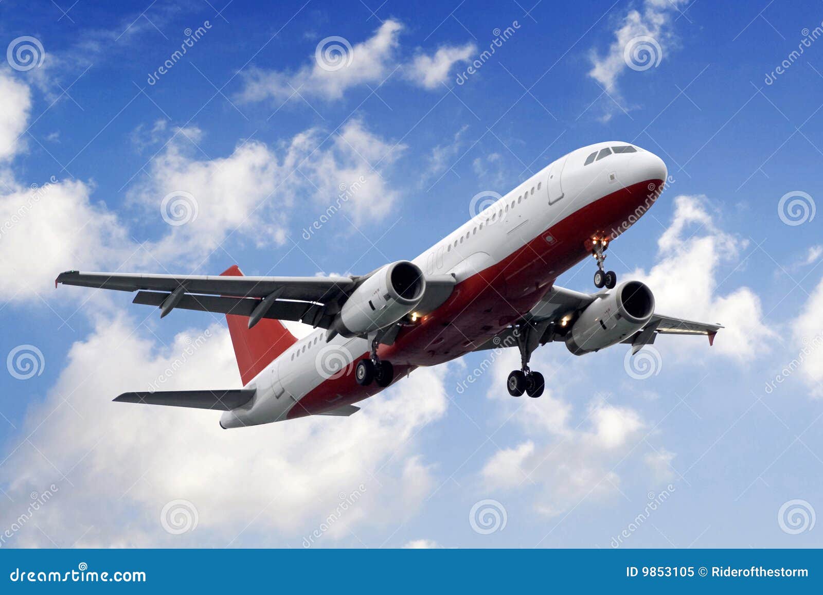 Vliegtuig stock afbeelding. Image of luchtroutes, spatie - 9853105