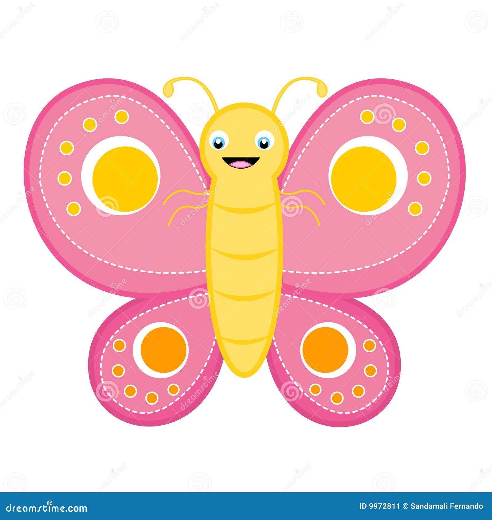 Vlinder vector illustratie. Illustration of geïsoleerd - 9972811