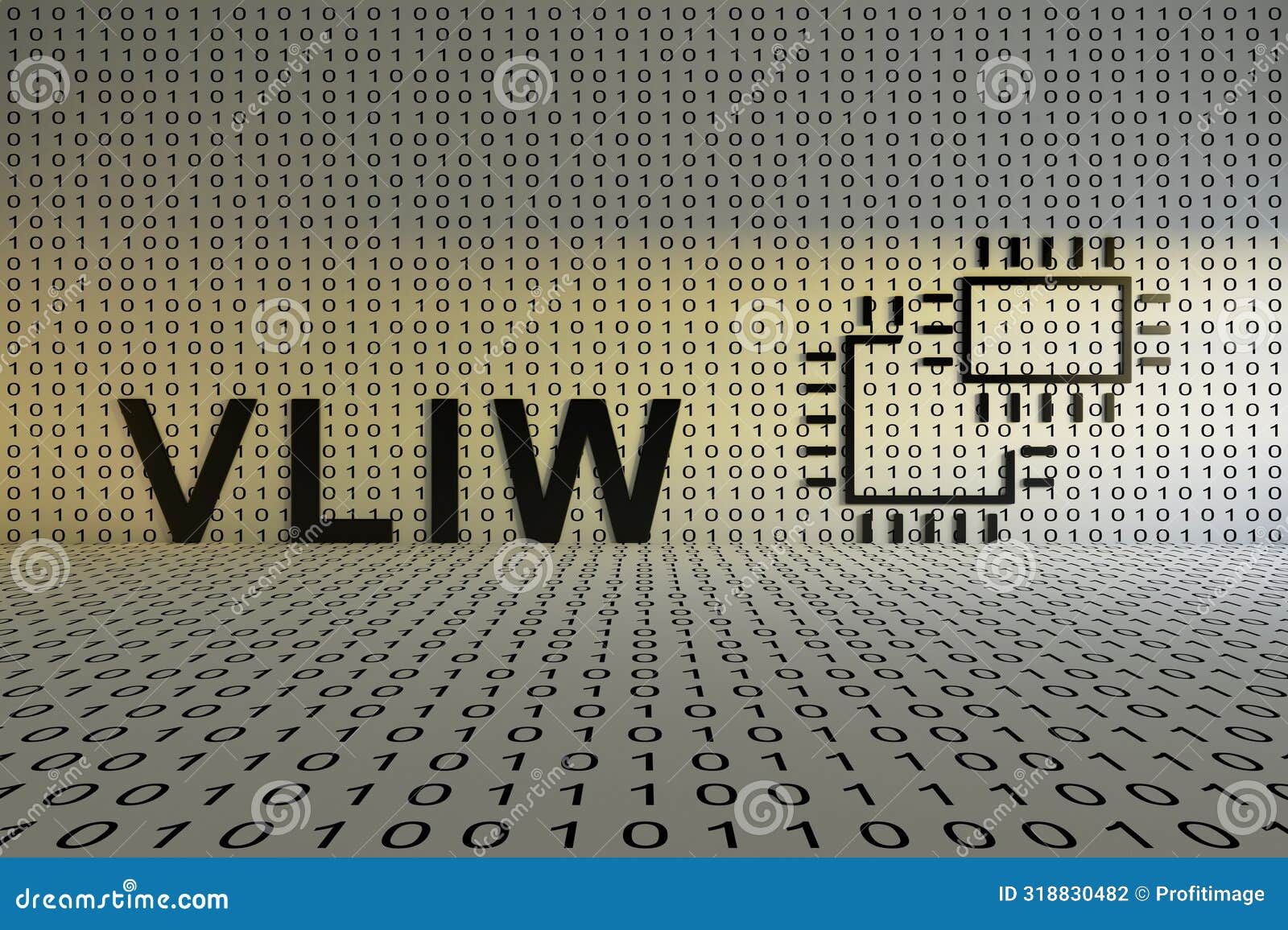 VLIW Concept Text Sunlight 3D Stock Illustration - Illustration of ...