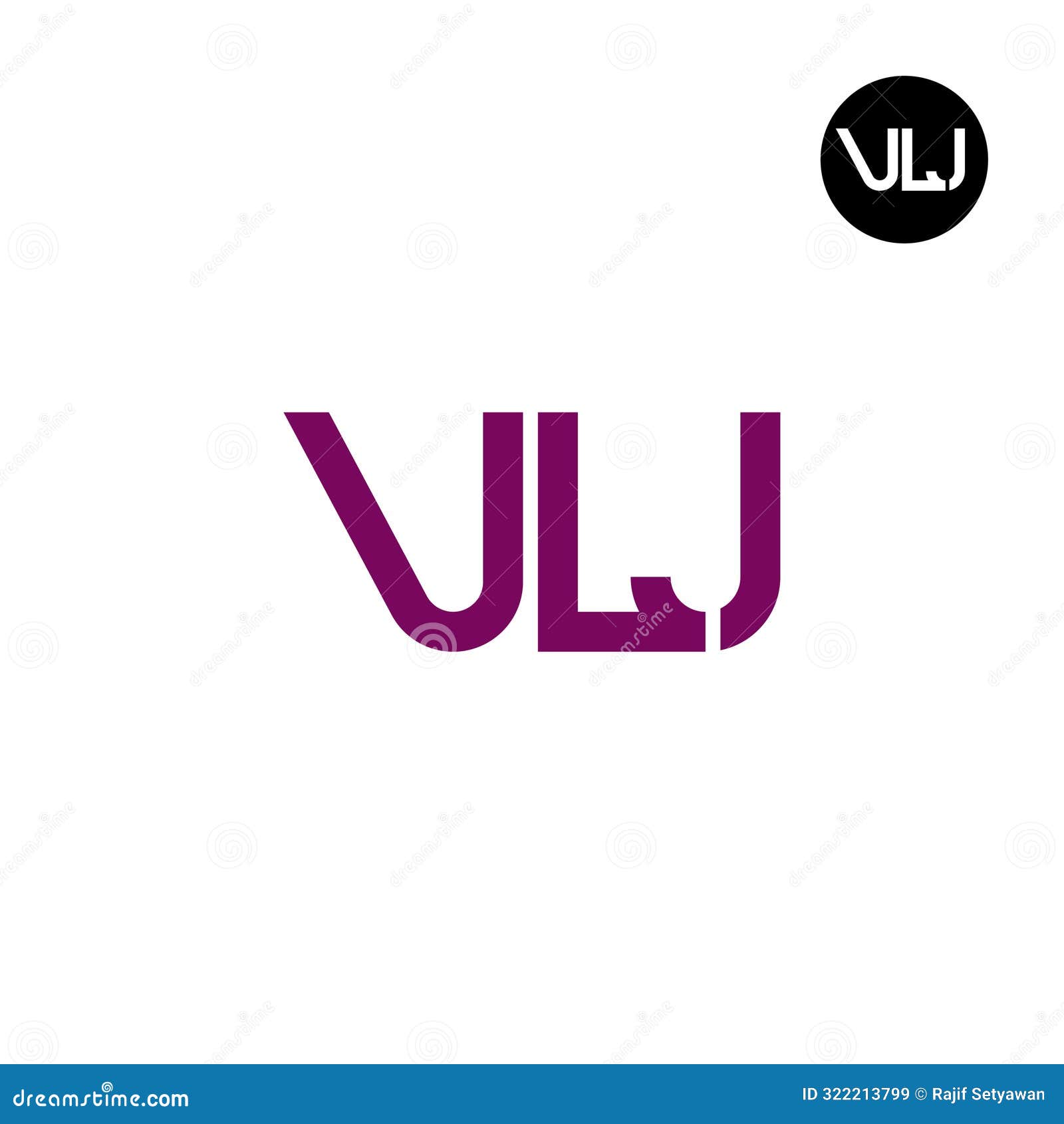VLJ Logo Letter Monogram Design Stock Vector - Illustration of ...
