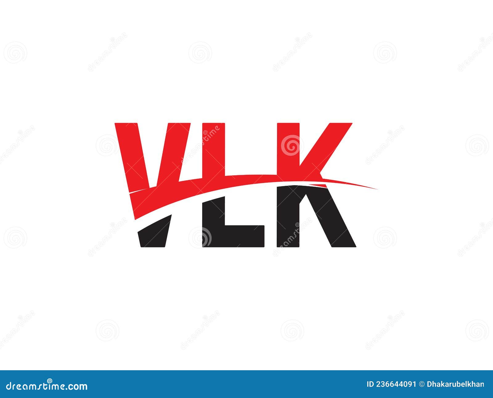 VLK Letter Initial Logo Design Vector Illustration Stock Vector ...