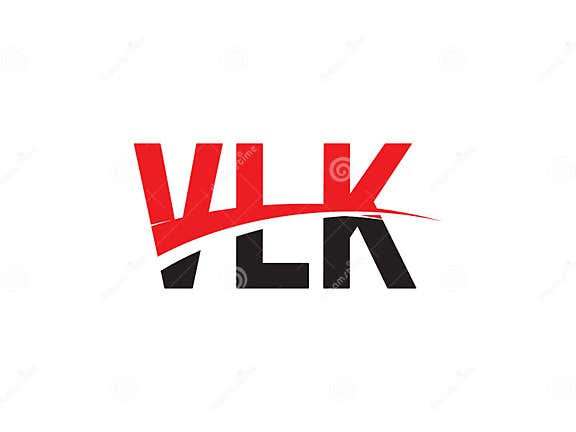 VLK Letter Initial Logo Design Vector Illustration Stock Vector ...