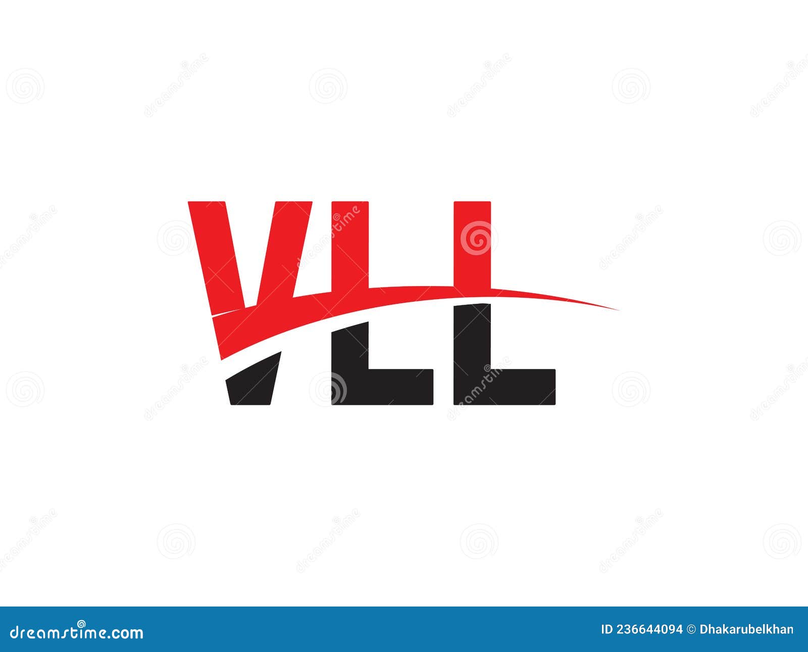VLL Letter Initial Logo Design Vector Illustration Stock Vector ...