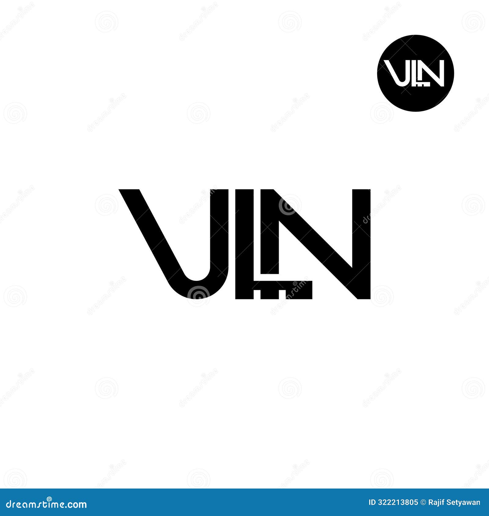 VLN Logo Letter Monogram Design Stock Vector - Illustration of simple ...
