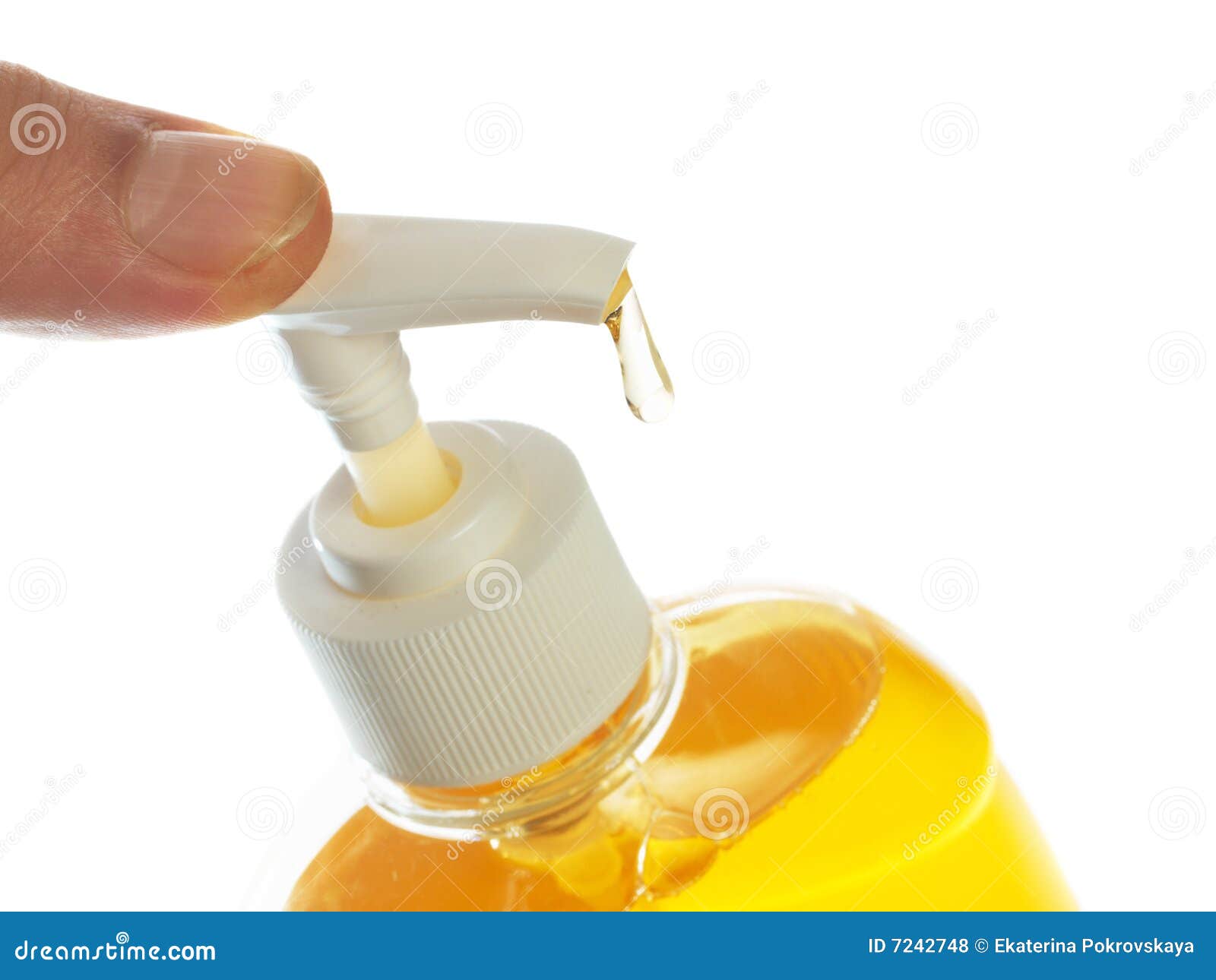 Vloeibare zeep stock foto. Image of pomp, zuiver, bacterieel - 7242748